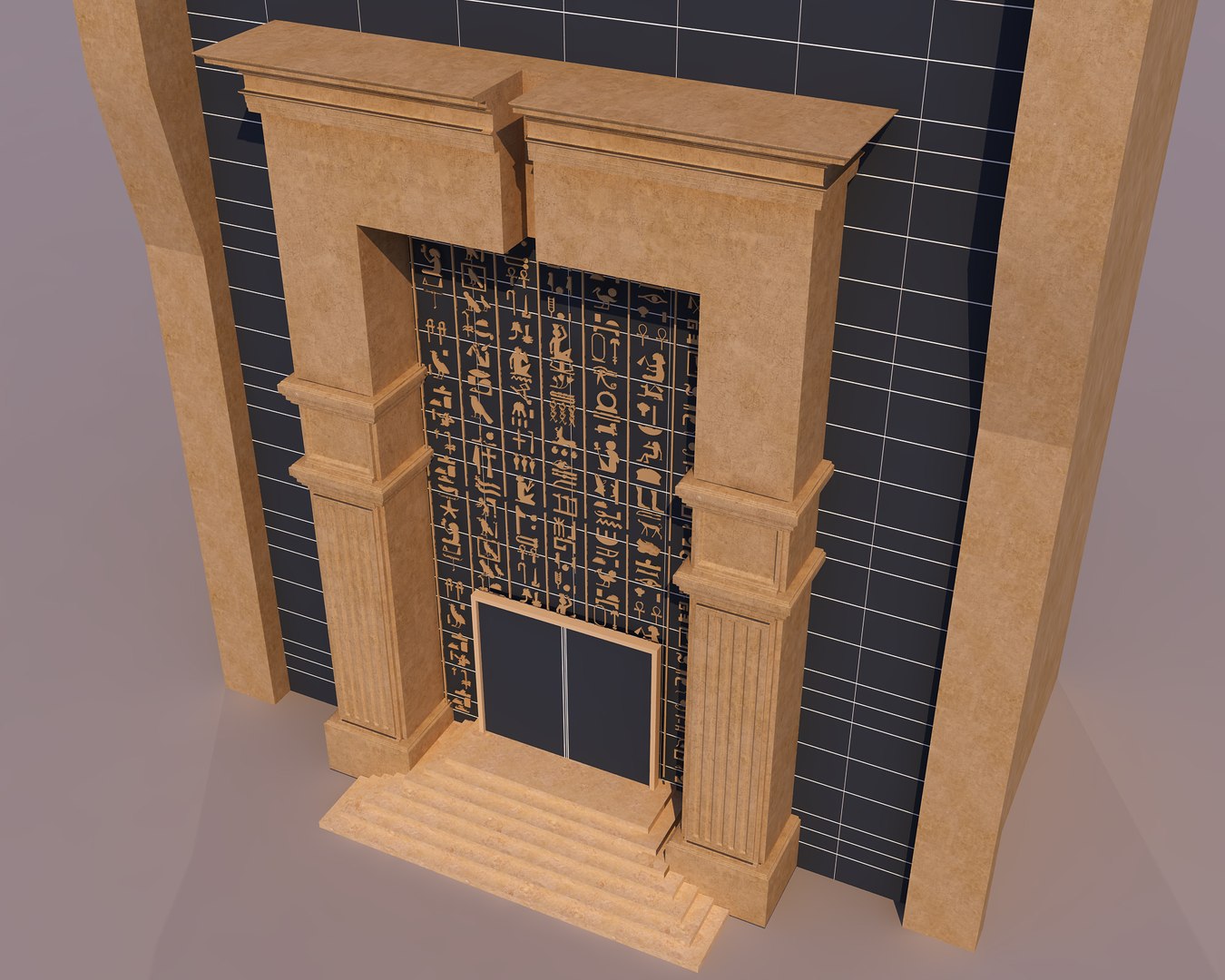 3D 0210 - Building Entrance Model - TurboSquid 2241483
