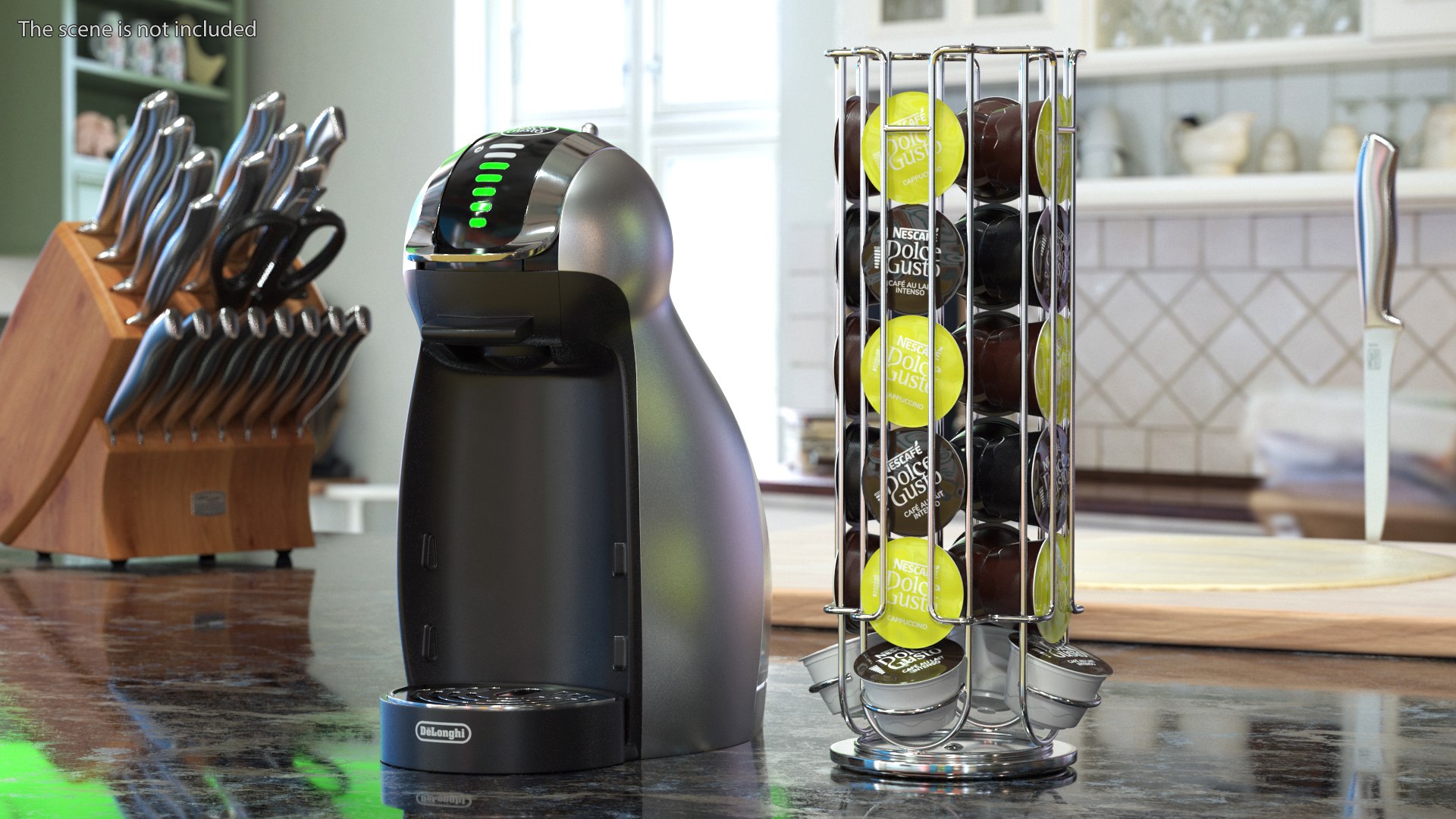 Dolce Gusto Coffee Machine With Capsule Holder 3D Model - TurboSquid ...