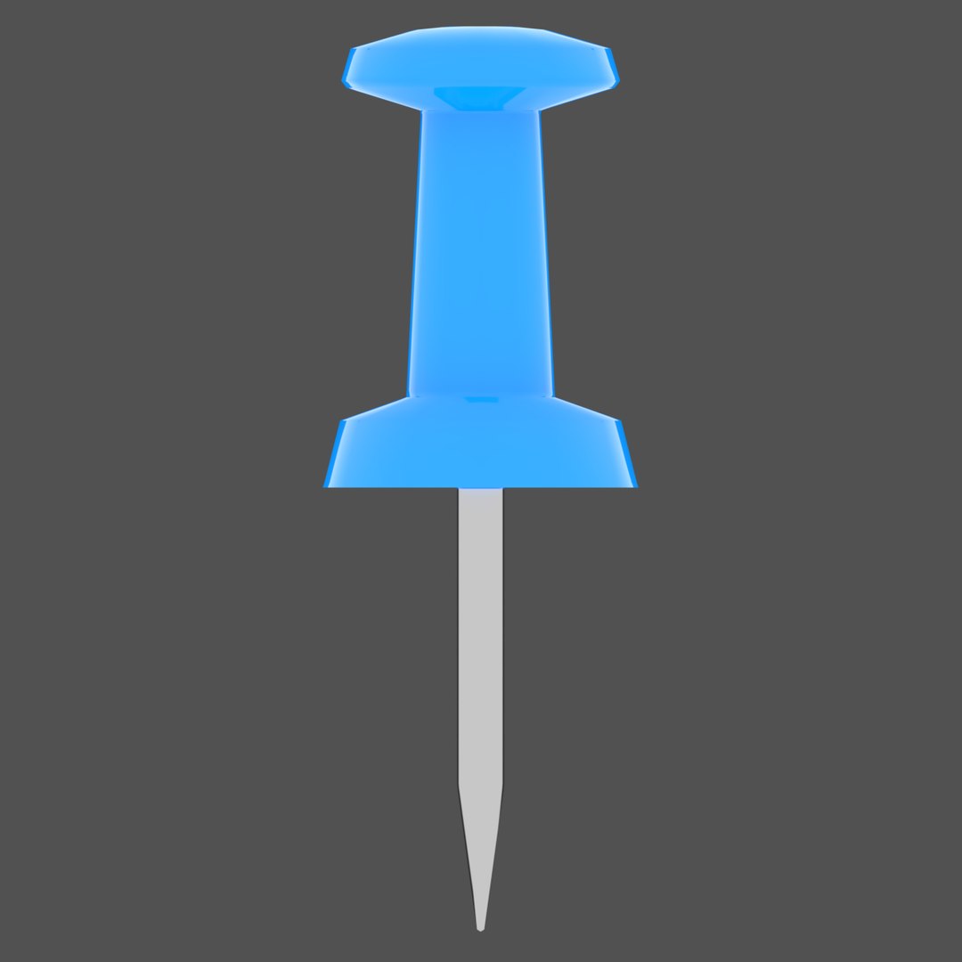 3D Low-poly Push Pin - TurboSquid 1340181