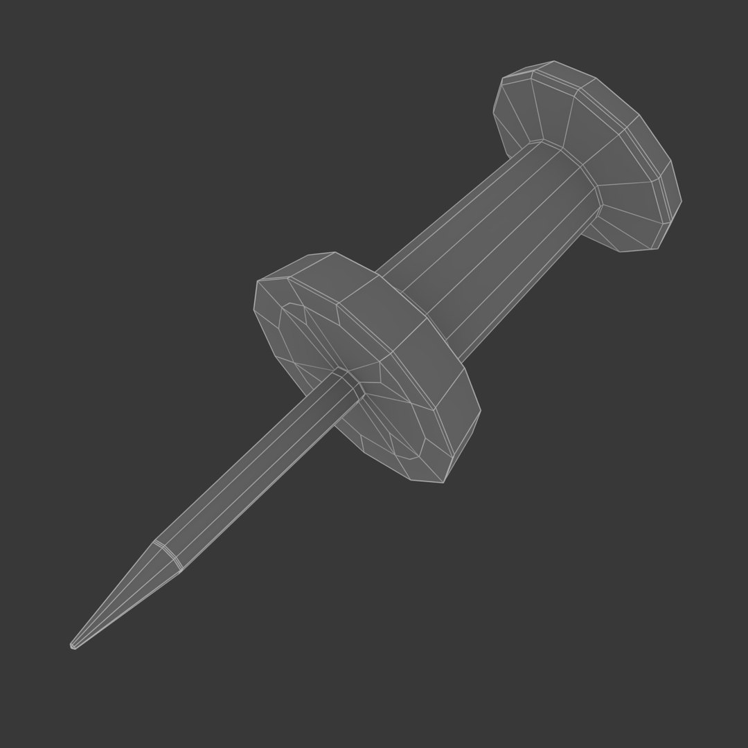 3D Low-poly Push Pin - TurboSquid 1340181