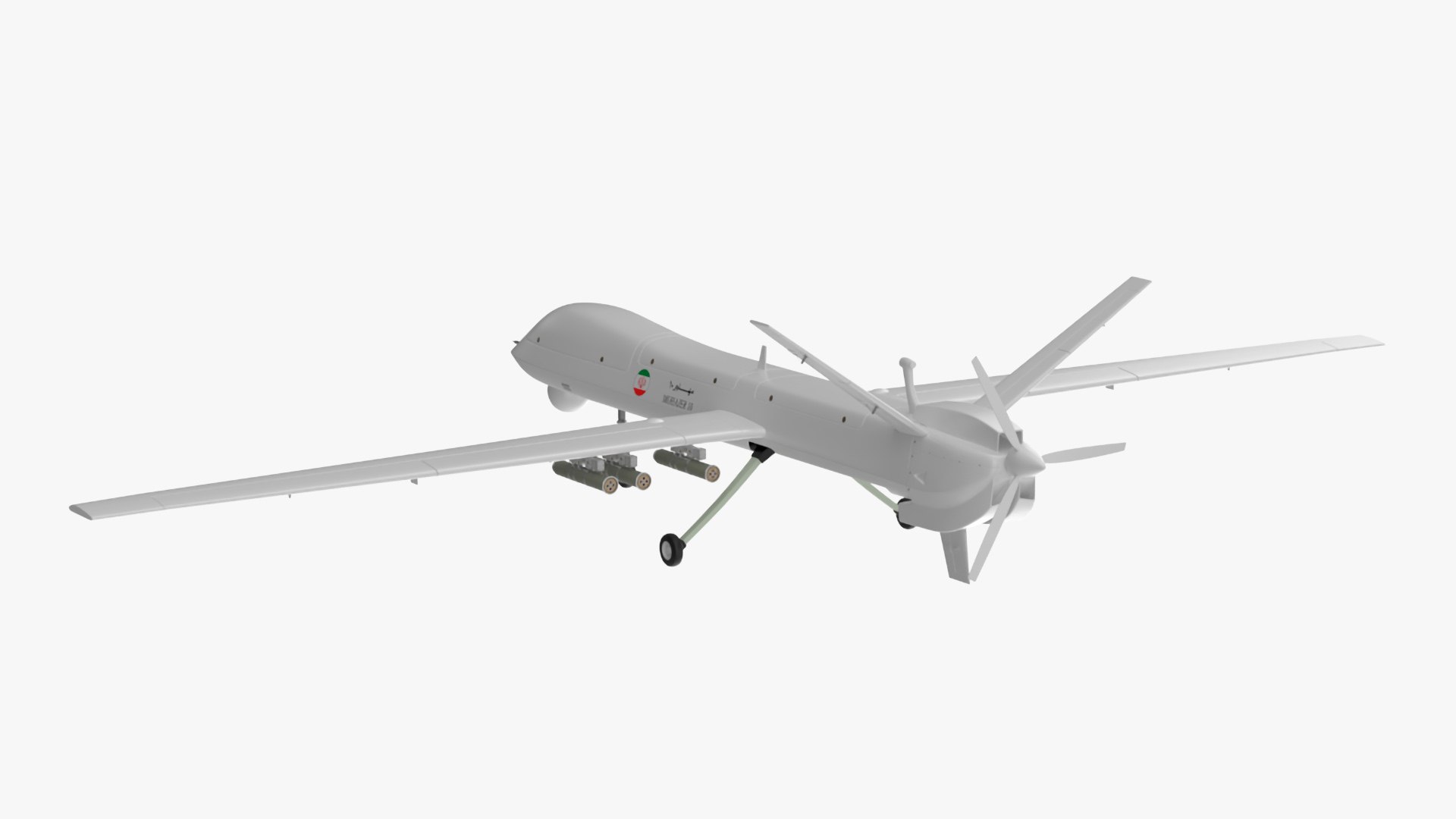 Iranian Dron Qods Mohajer 10 3D - TurboSquid 2225794
