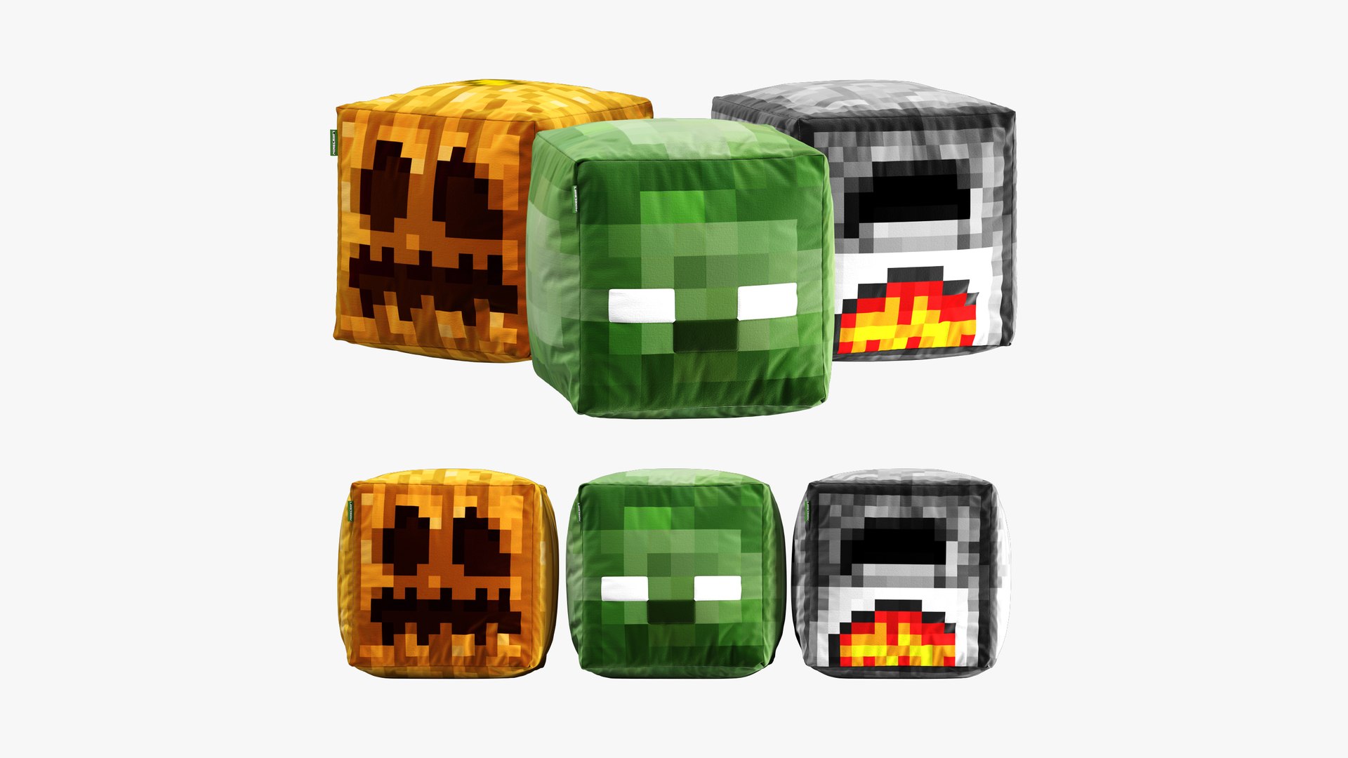 3D Minecraft Ottoman Set 004 - TurboSquid 1949854