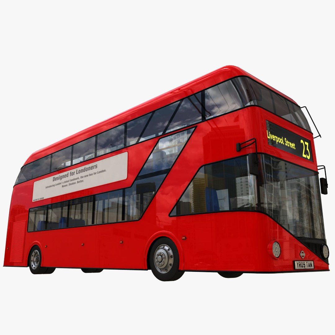 3d model new london bus