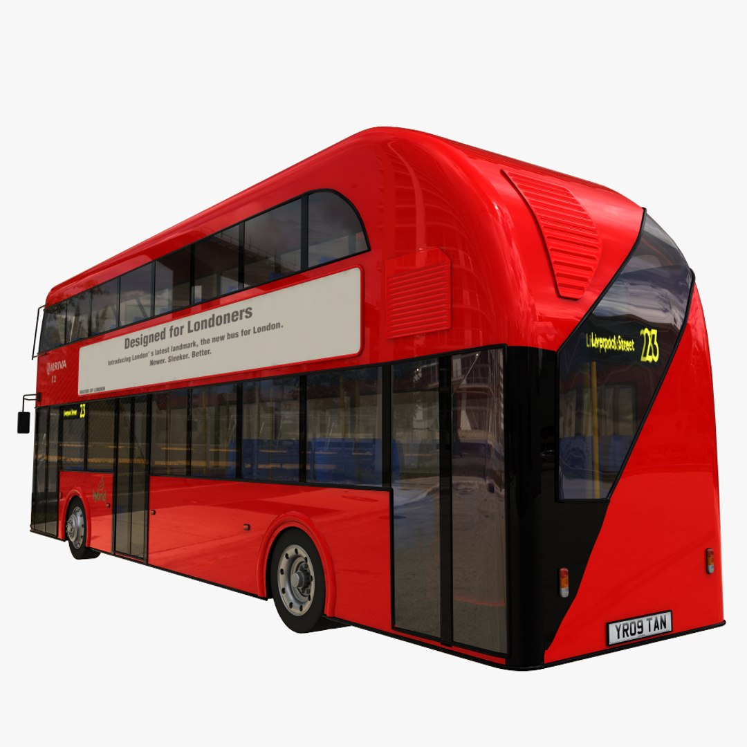 3d model new london bus