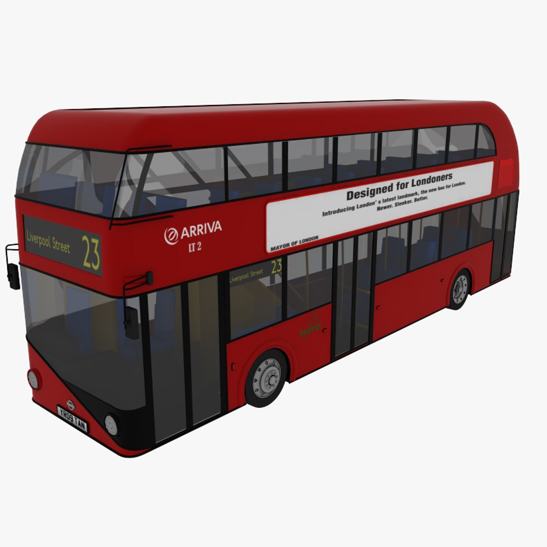 3d model new london bus