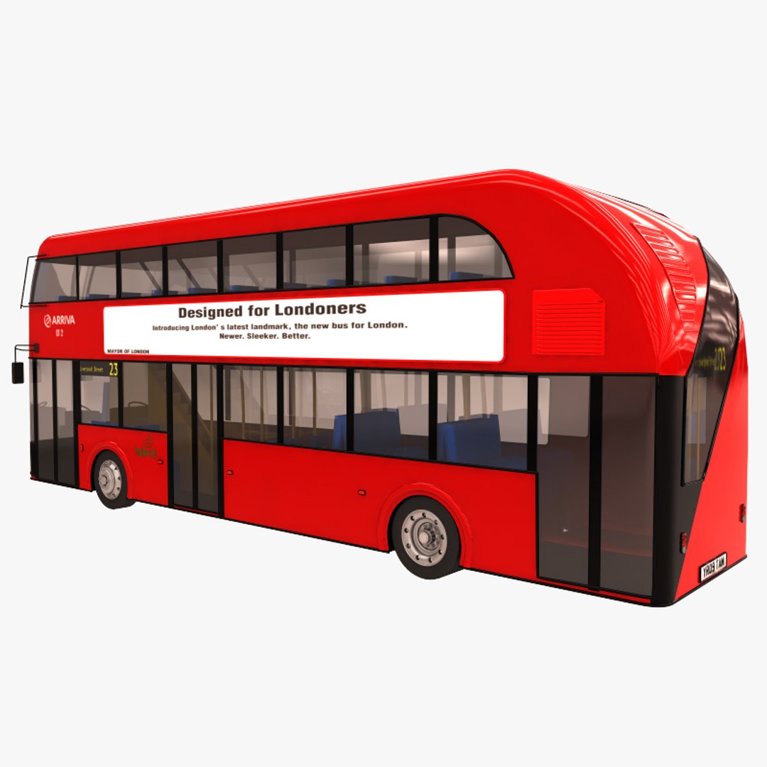 3d model new london bus