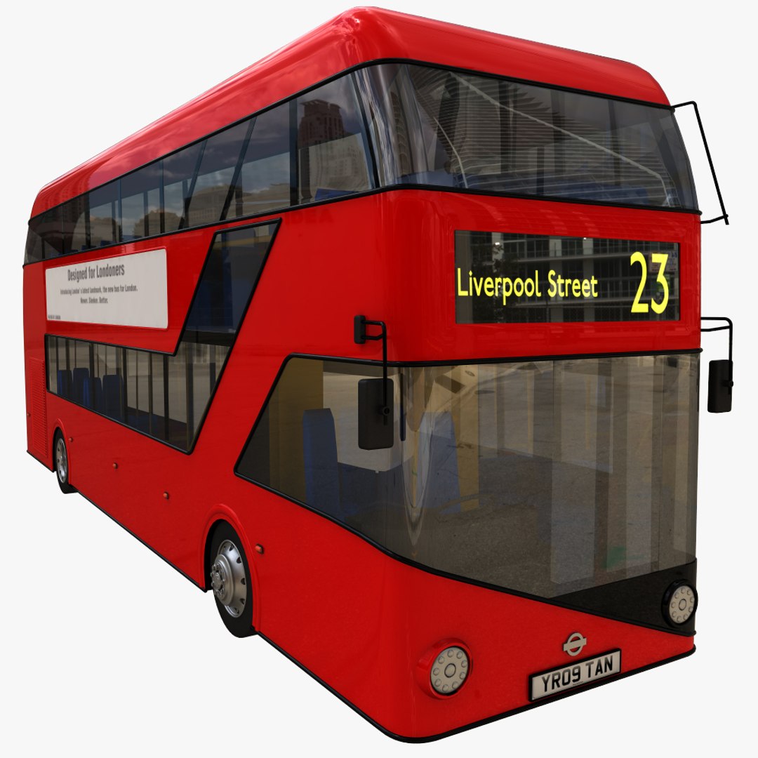 3d model new london bus