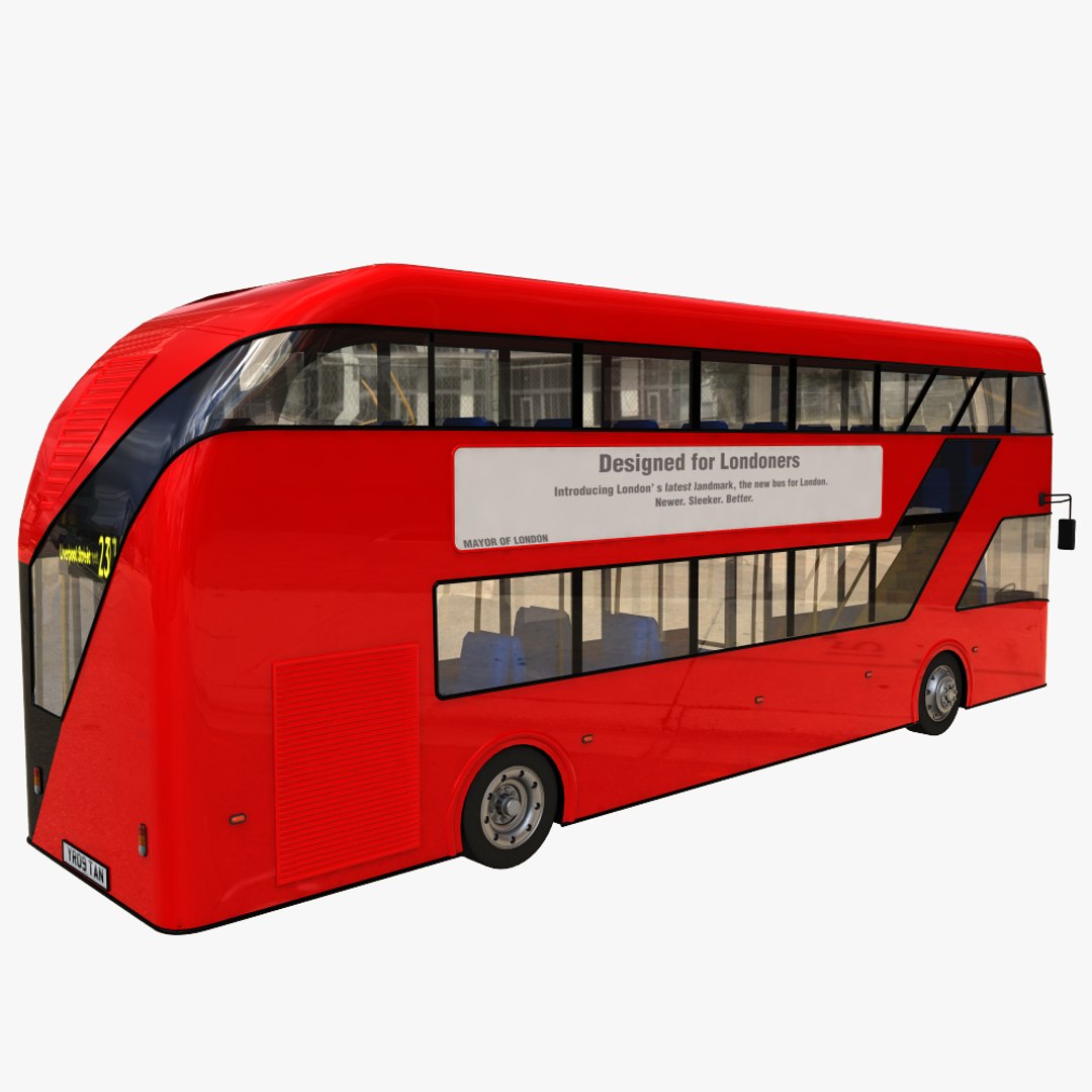 3d model new london bus