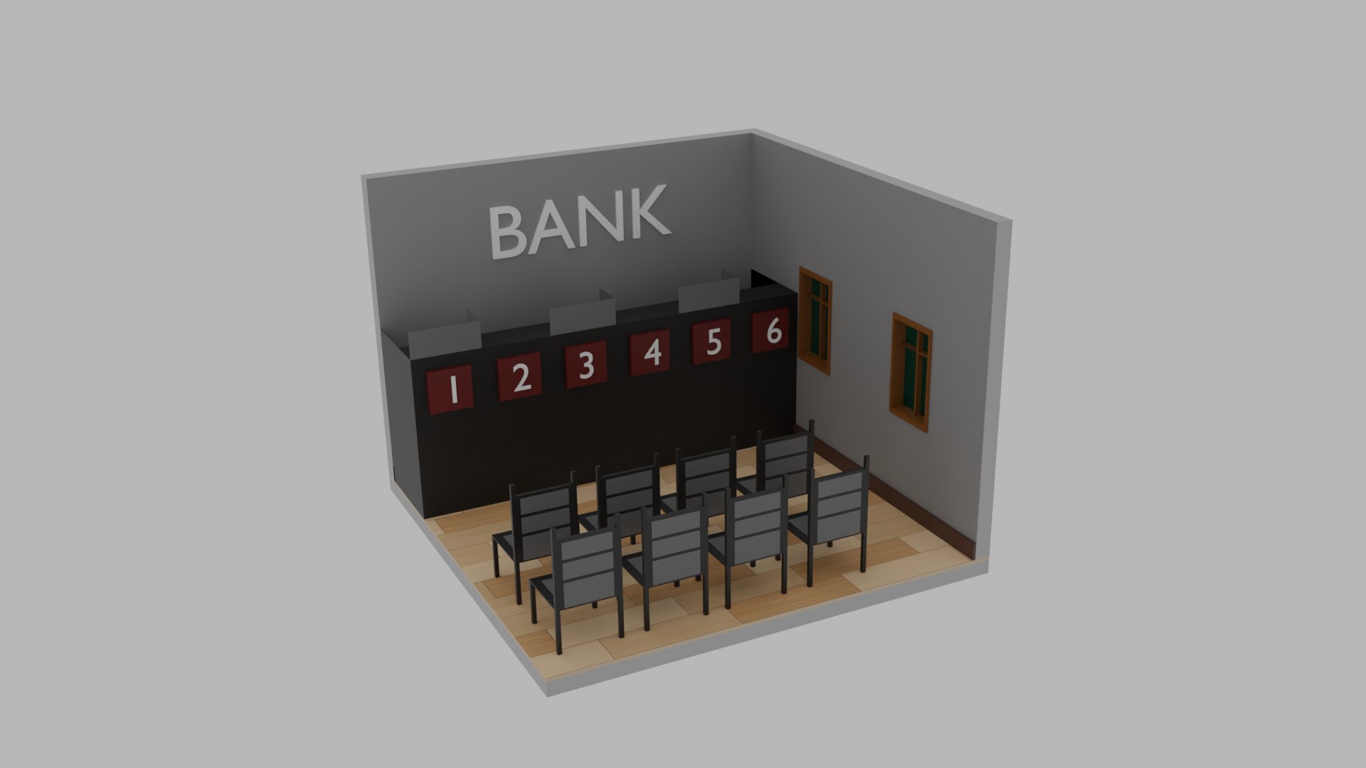 3D Isomeric Bank Model - TurboSquid 2056108