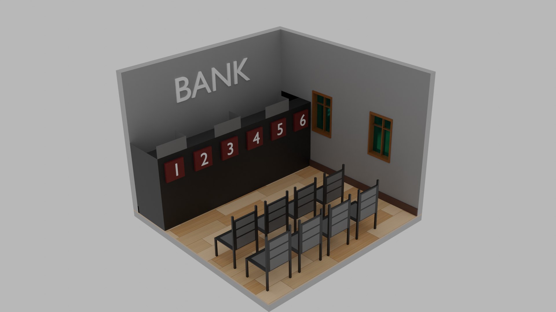 3D Isomeric Bank Model - TurboSquid 2056108