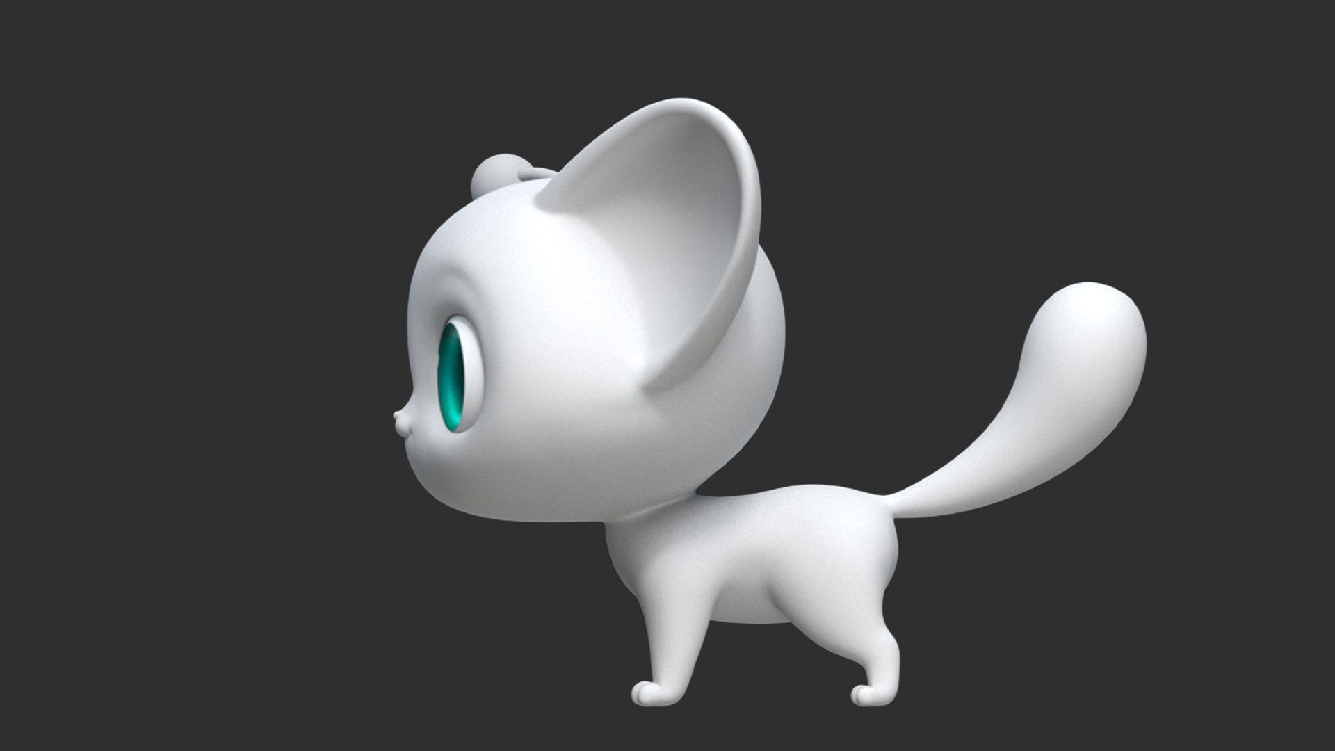 3D Cartoon Cat 3D Model - TurboSquid 2343592