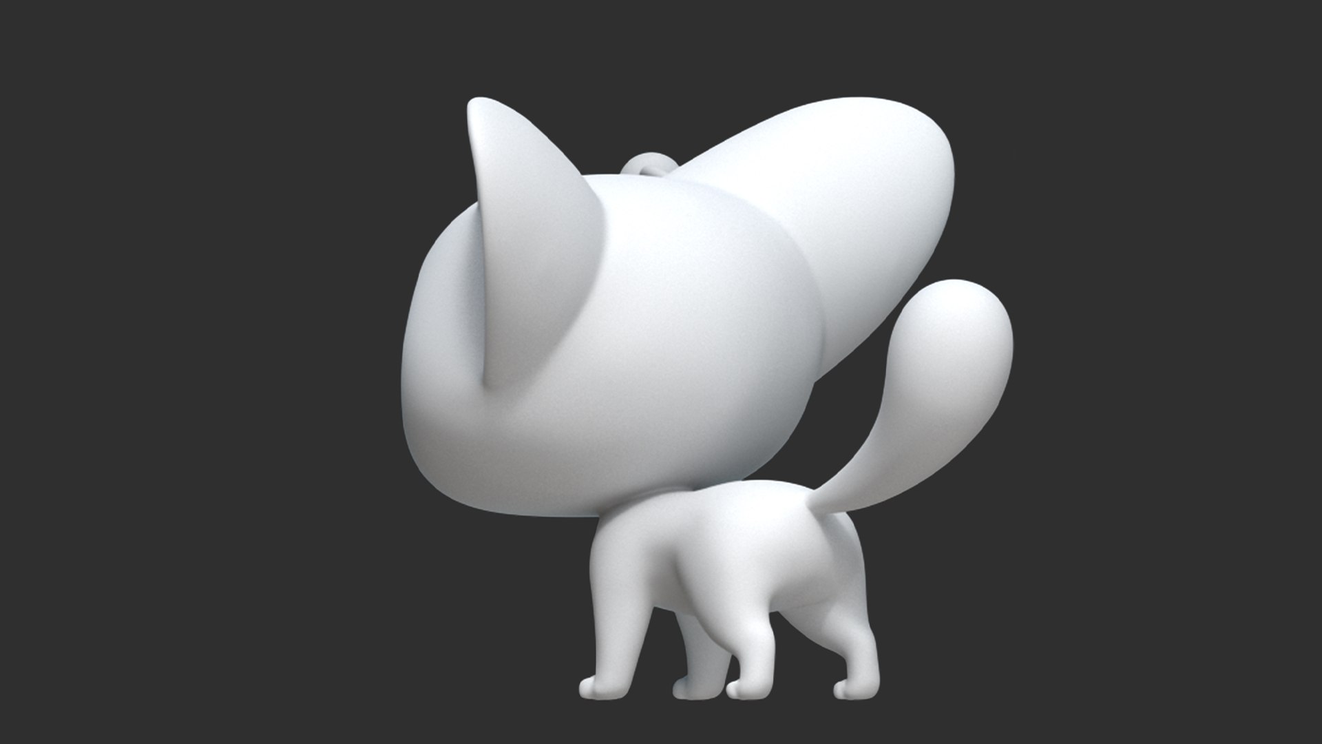 3D Cartoon Cat 3D Model - TurboSquid 2343592
