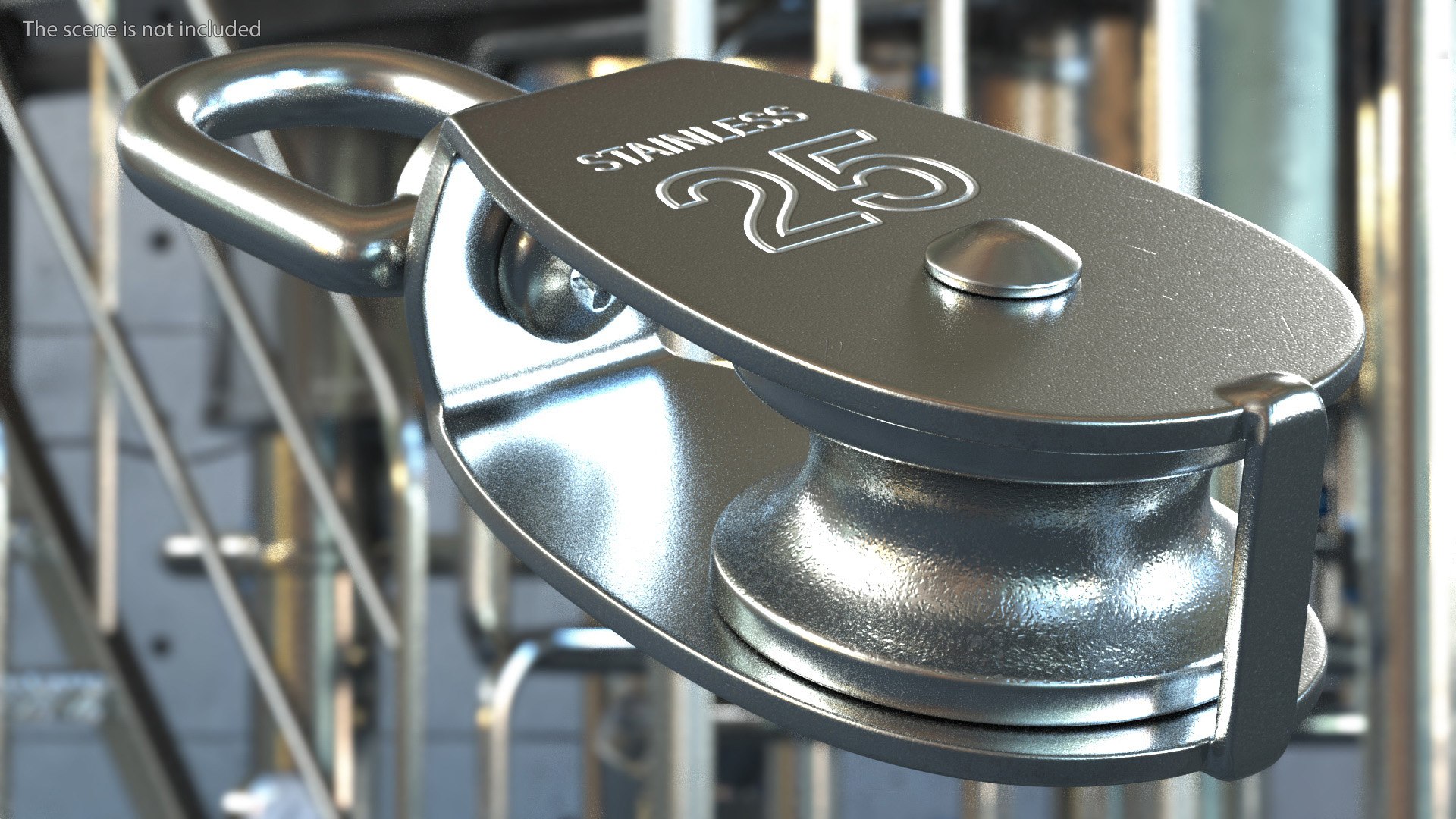 M25 Single Wheel Swivel Pulley 3D Model - TurboSquid 1956073