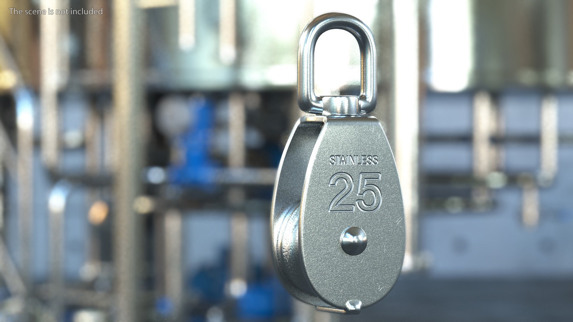 M25 Single Wheel Swivel Pulley 3D Model - TurboSquid 1956073