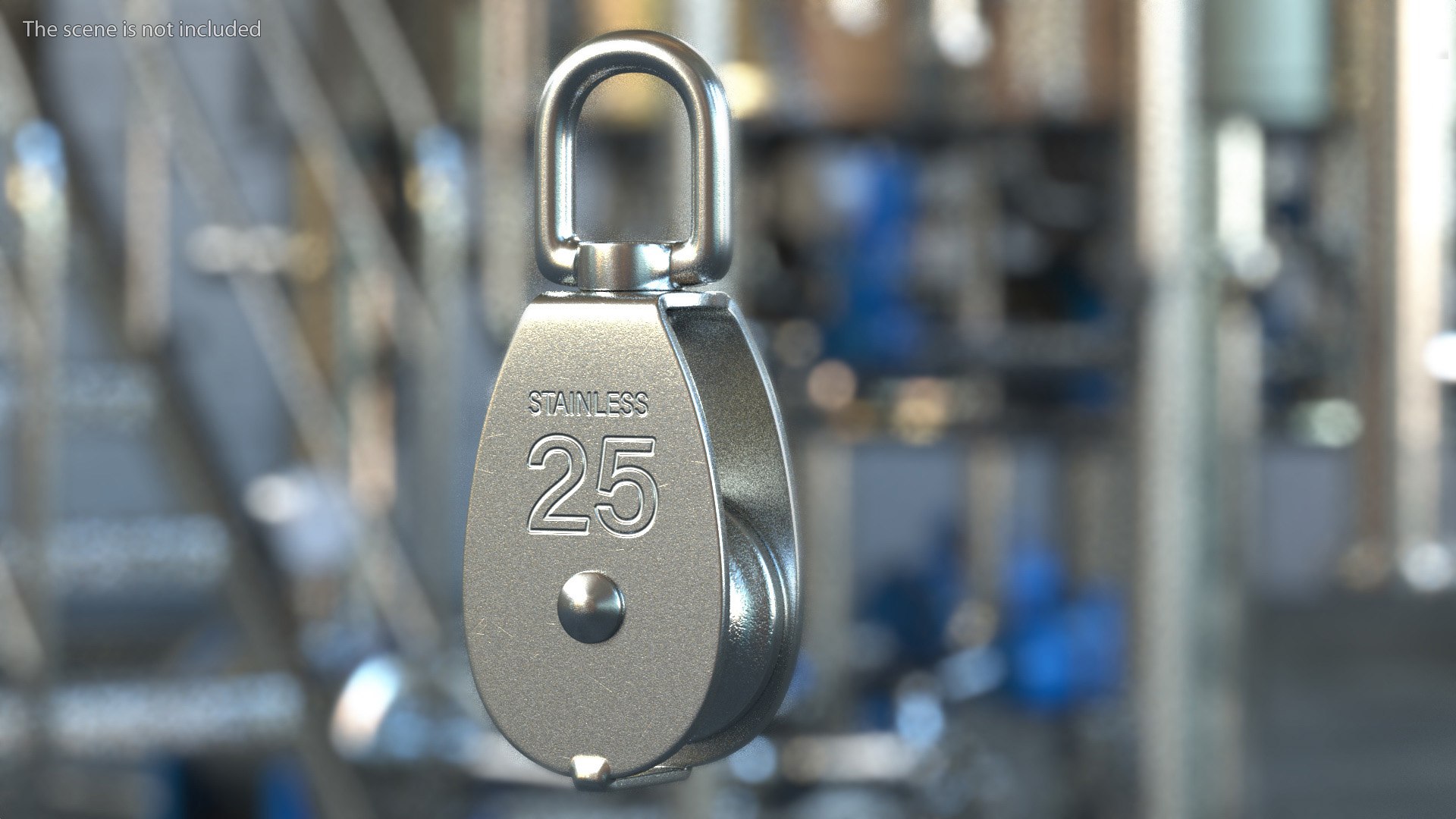 M25 Single Wheel Swivel Pulley 3D Model - TurboSquid 1956073