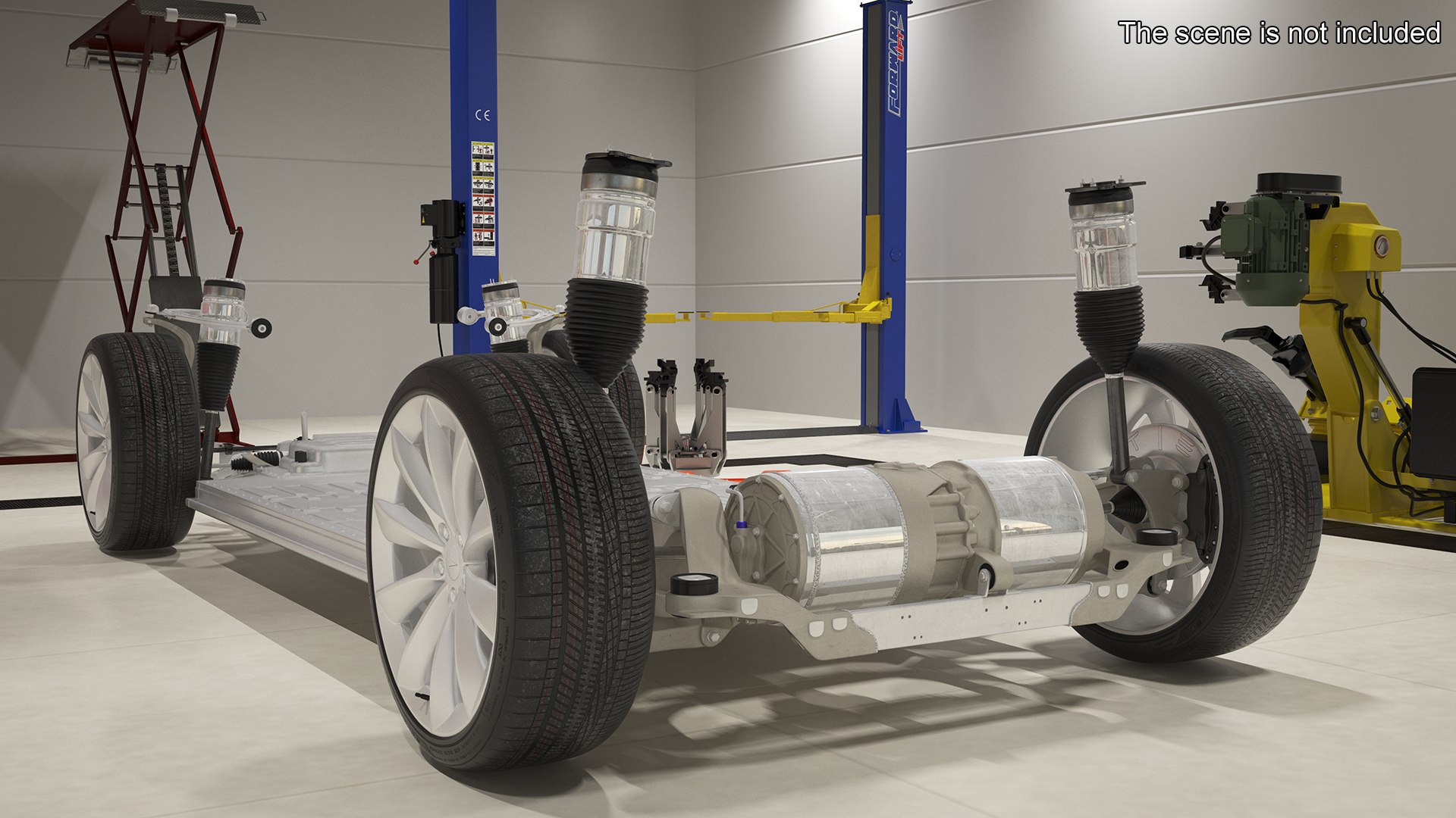Electric Vehicle Chassis And Battery Pack 3D Model - TurboSquid 2267779