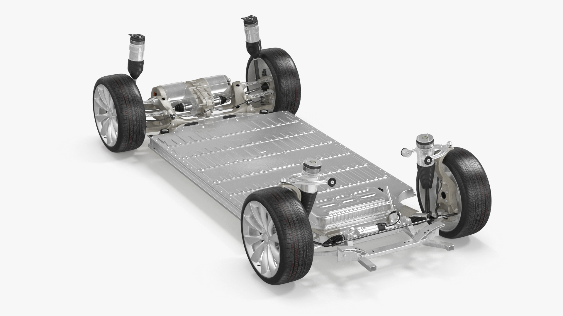 Electric Vehicle Chassis And Battery Pack 3D Model - TurboSquid 2267779