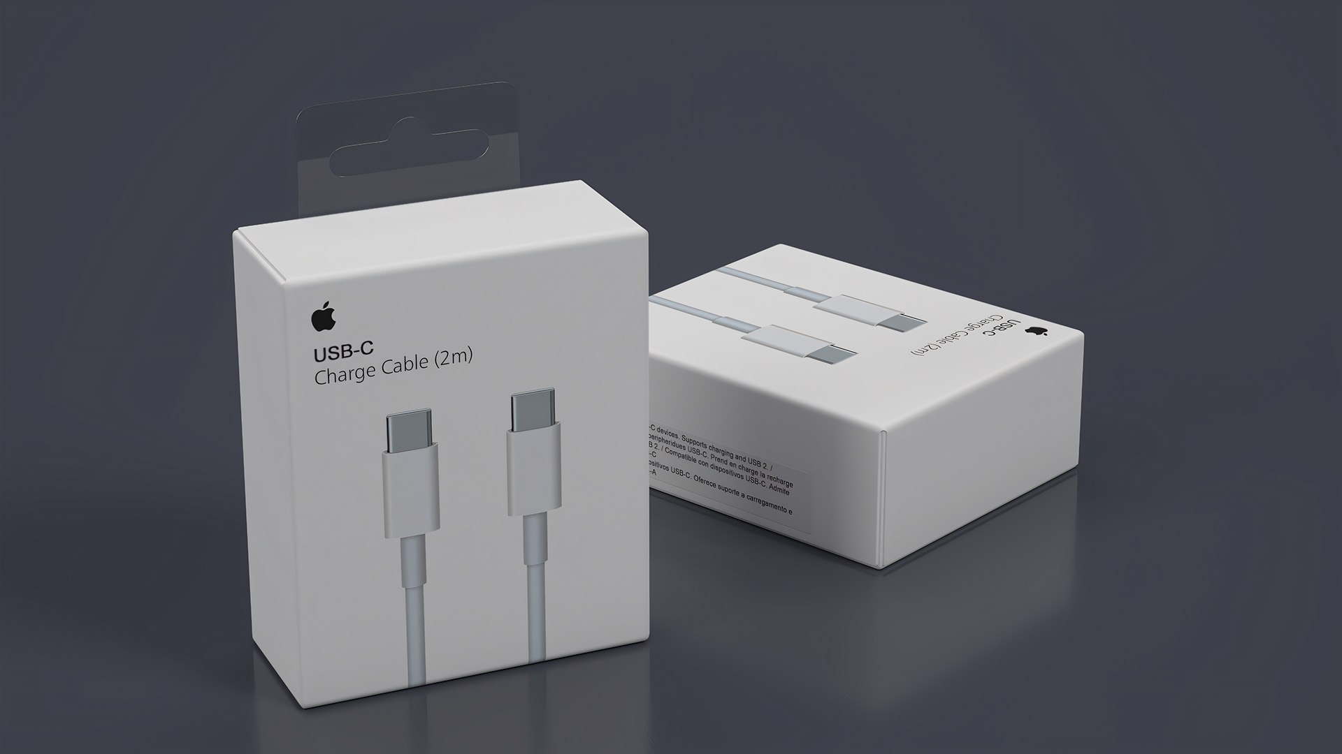 Apple USB-C Charge Cable Packaging 3D Model - TurboSquid 2220949