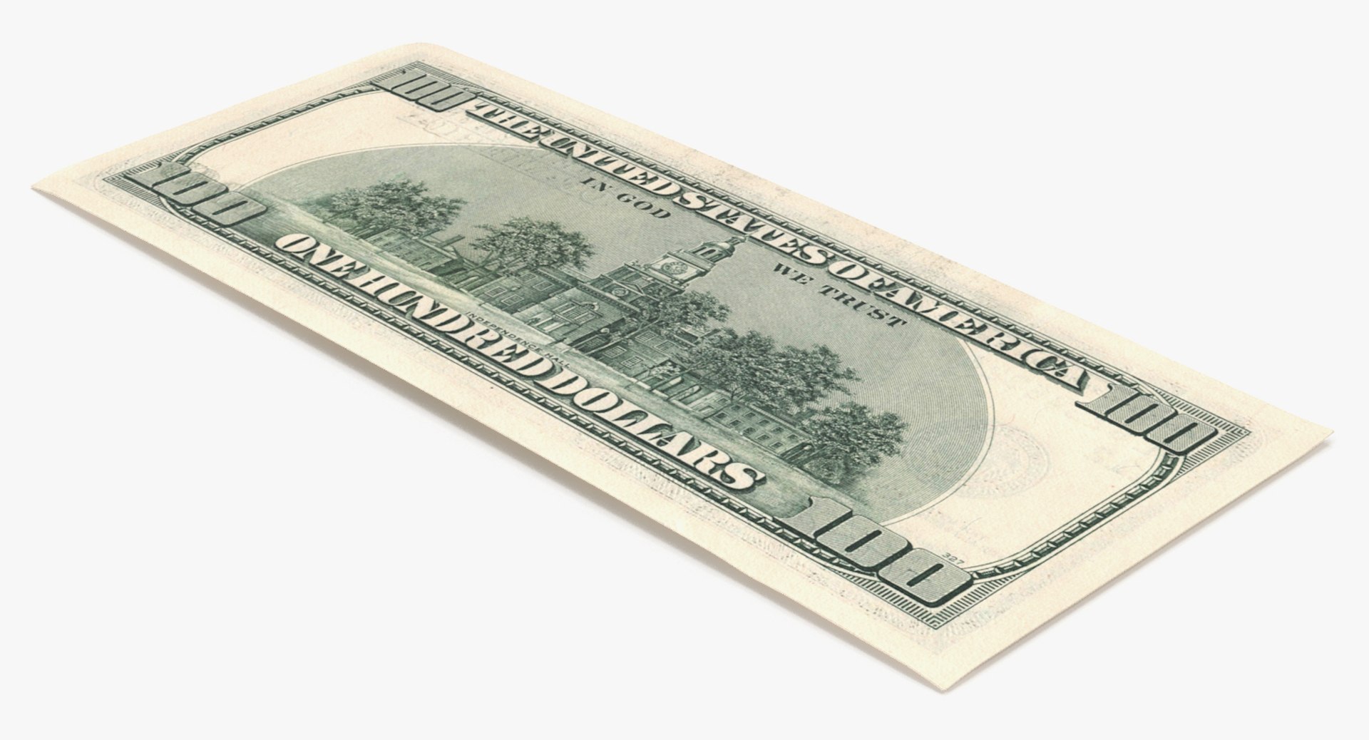 100 Dollar Bill 3D Model - TurboSquid 1230751