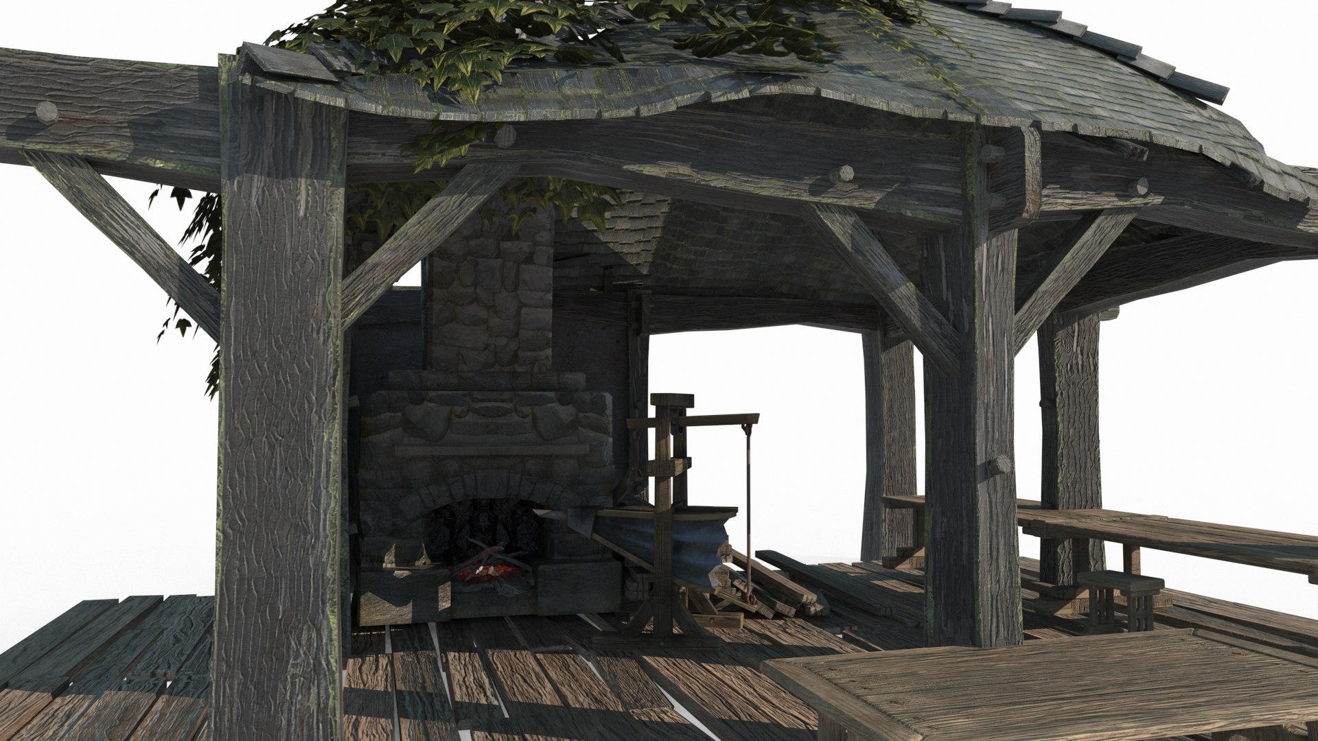 Ancient Architecture Blacksmith Workshop 3D Model - TurboSquid 2318717