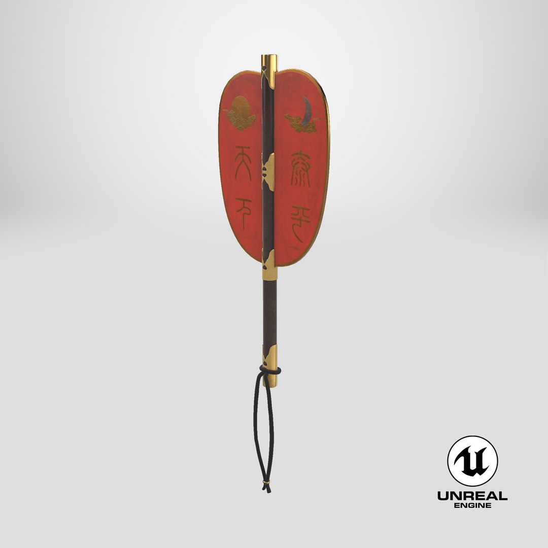 3D Japanese War Fan Gunbai - TurboSquid 2040175