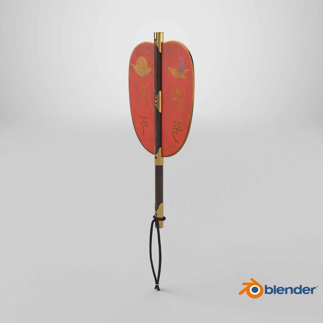 3D Japanese War Fan Gunbai - TurboSquid 2040175