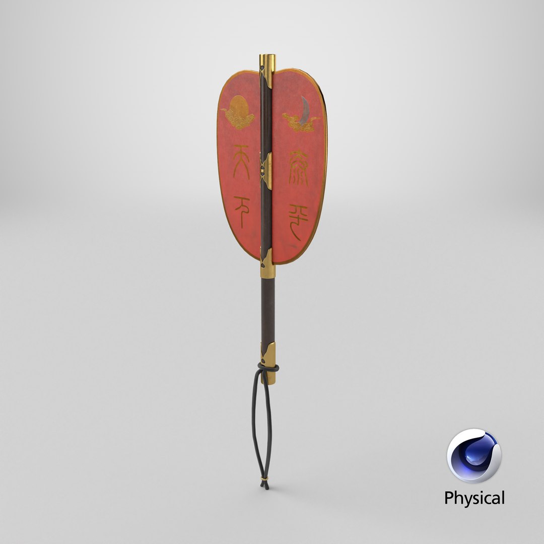 3D Japanese War Fan Gunbai - TurboSquid 2040175