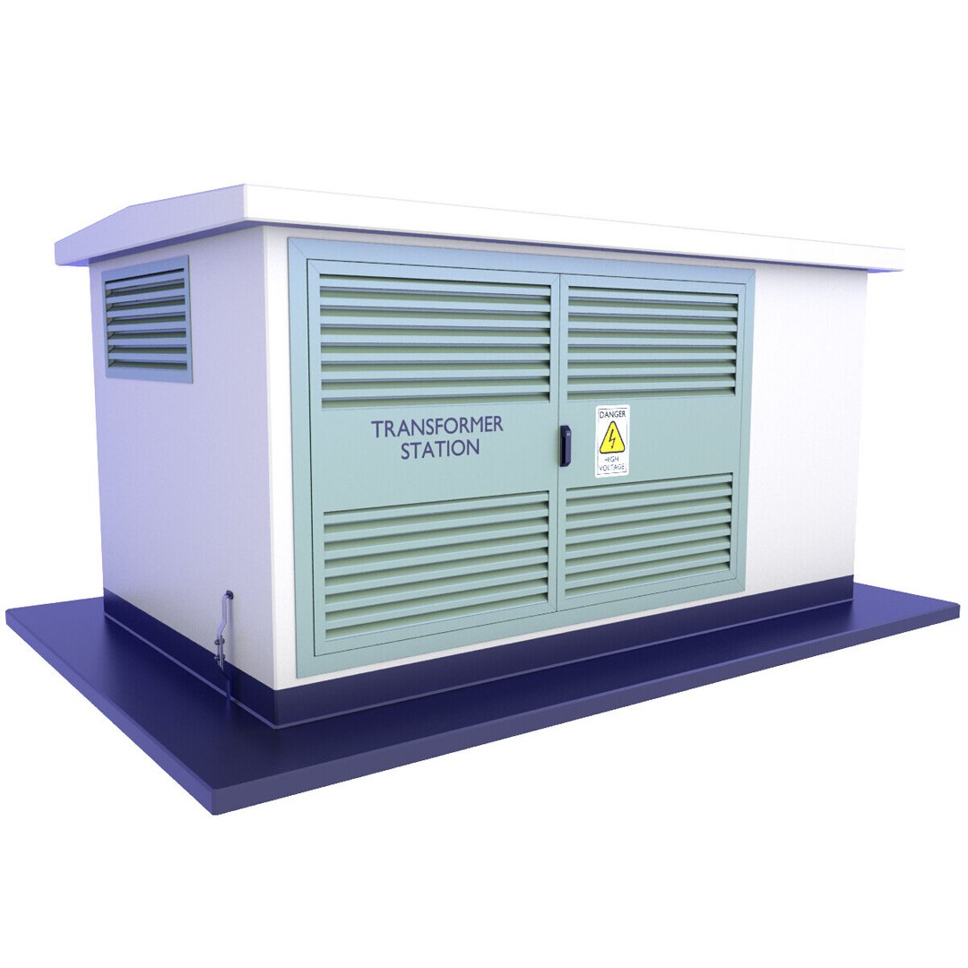 Transformer Compact SubStation Housing 20 3D Model - TurboSquid 2392913