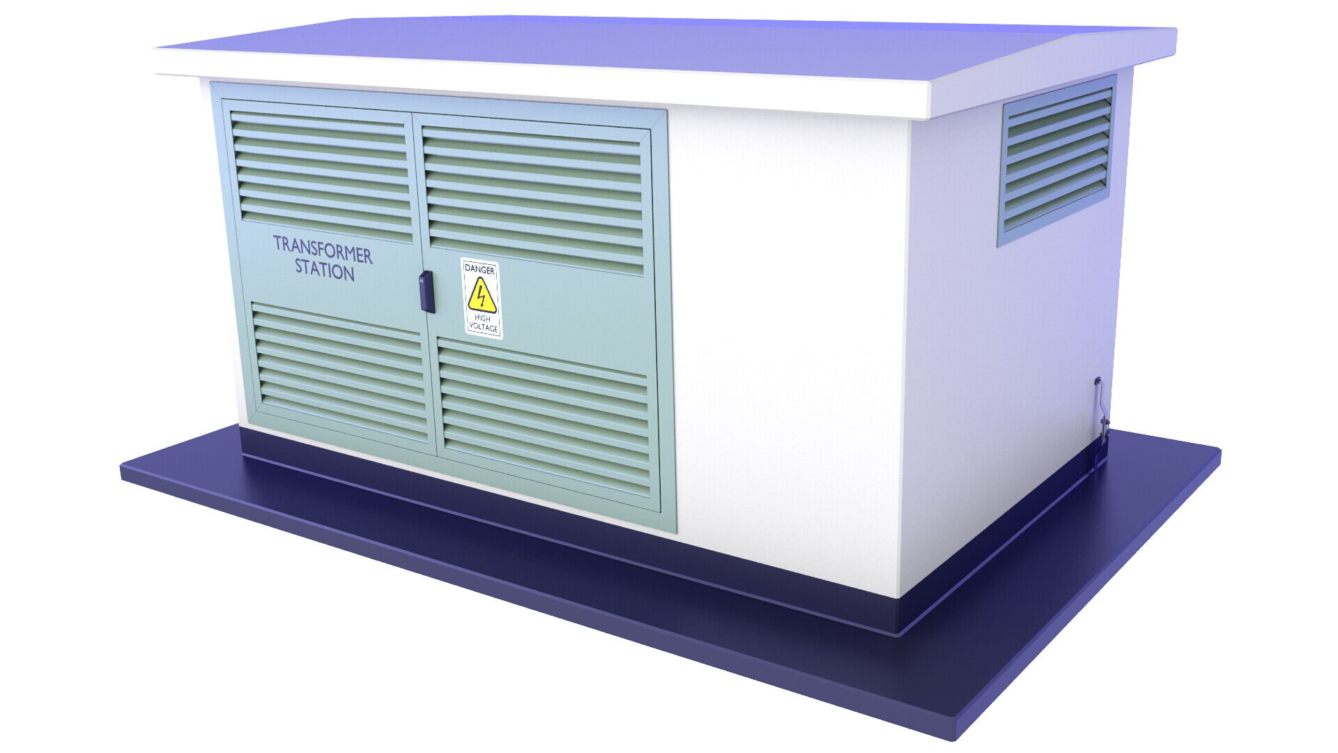 Transformer Compact SubStation Housing 20 3D Model - TurboSquid 2392913