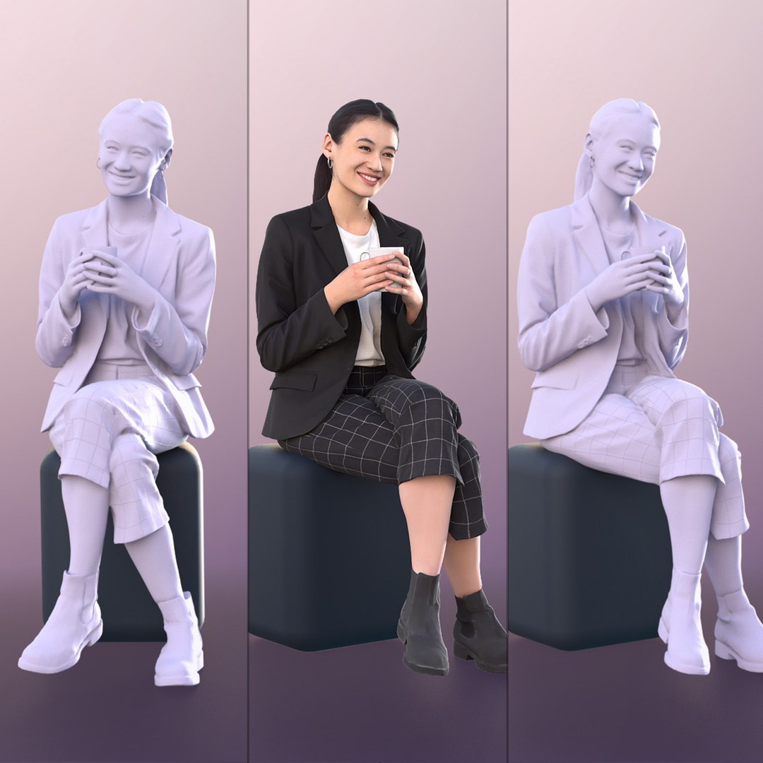 Woman Young Business 3D Model - TurboSquid 1709992