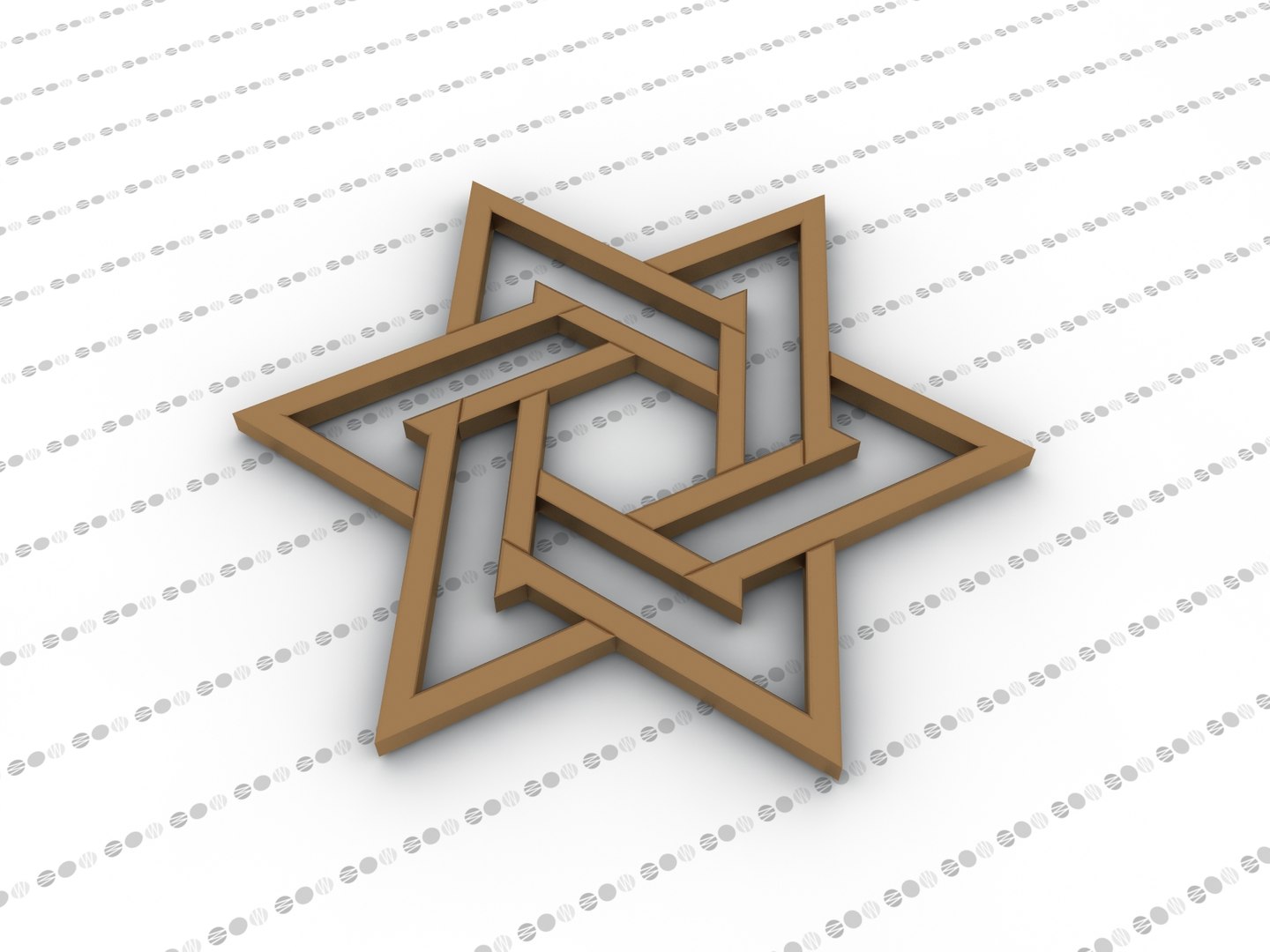 Star david model - TurboSquid 1416617