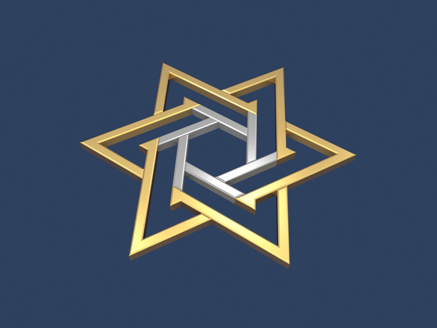 Star david model - TurboSquid 1416617