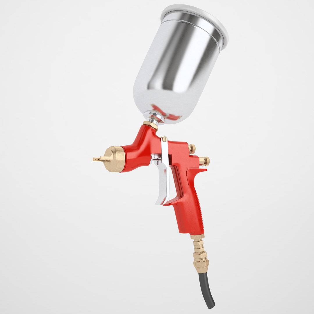 3D spray gun model - TurboSquid 1580277