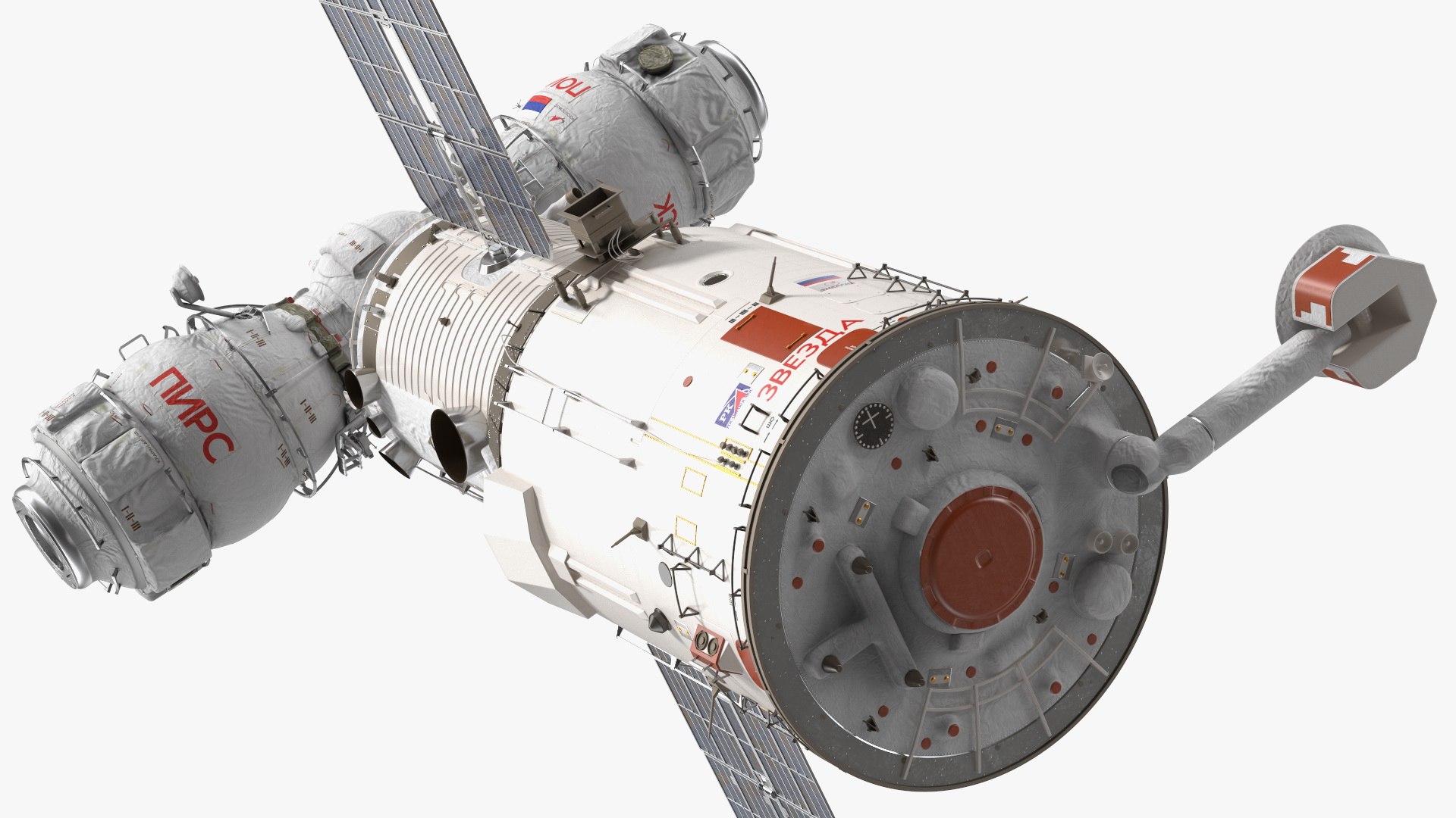 ISS Zvezda With Poisk And Pirs Modules 3D - TurboSquid 1853397