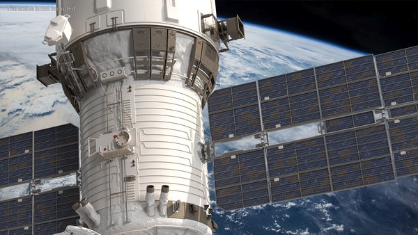 ISS Zvezda with Poisk and Pirs Modules 3D - TurboSquid 1853397