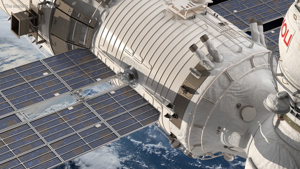 ISS Zvezda with Poisk and Pirs Modules 3D - TurboSquid 1853397