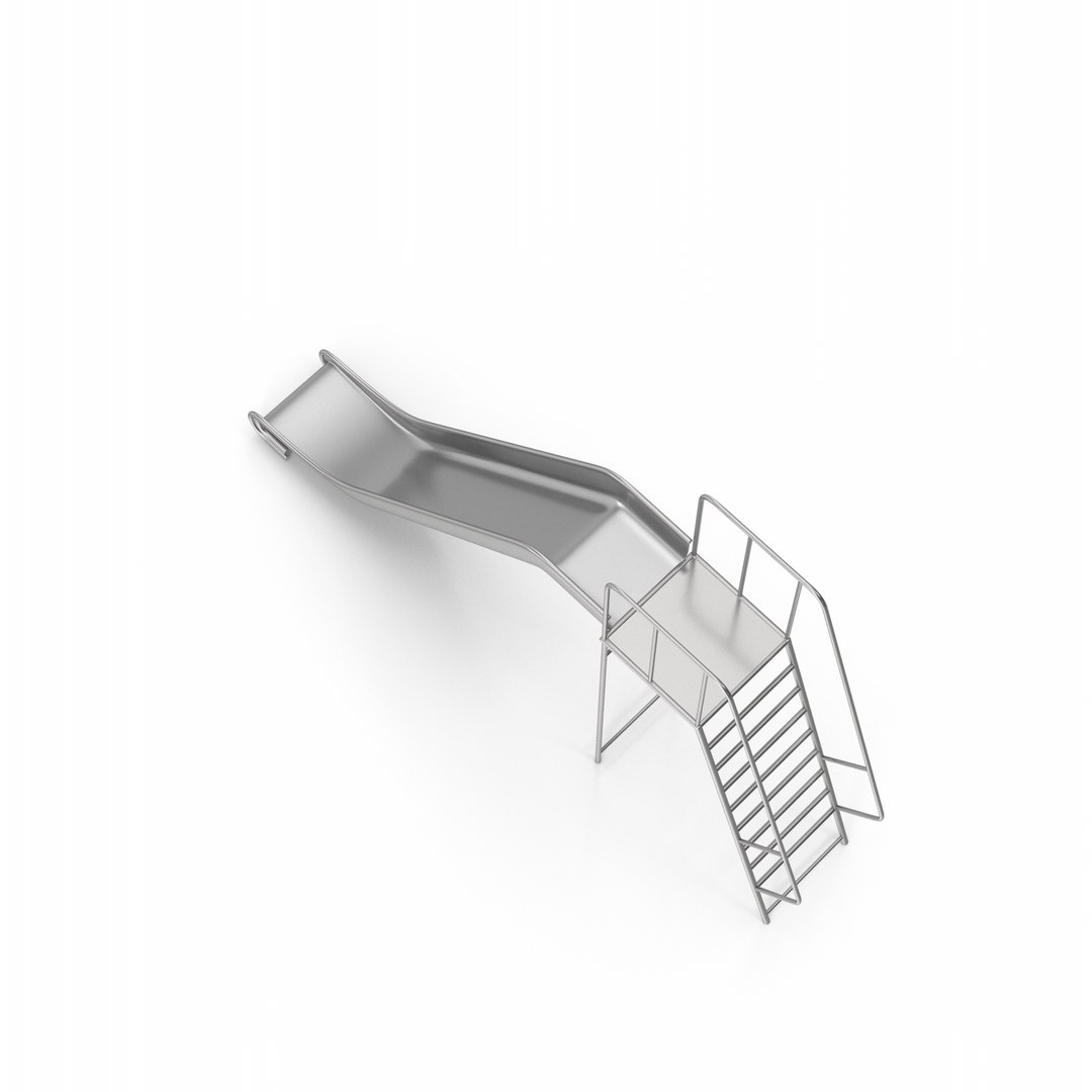 Steel Slide Model - TurboSquid 2163396