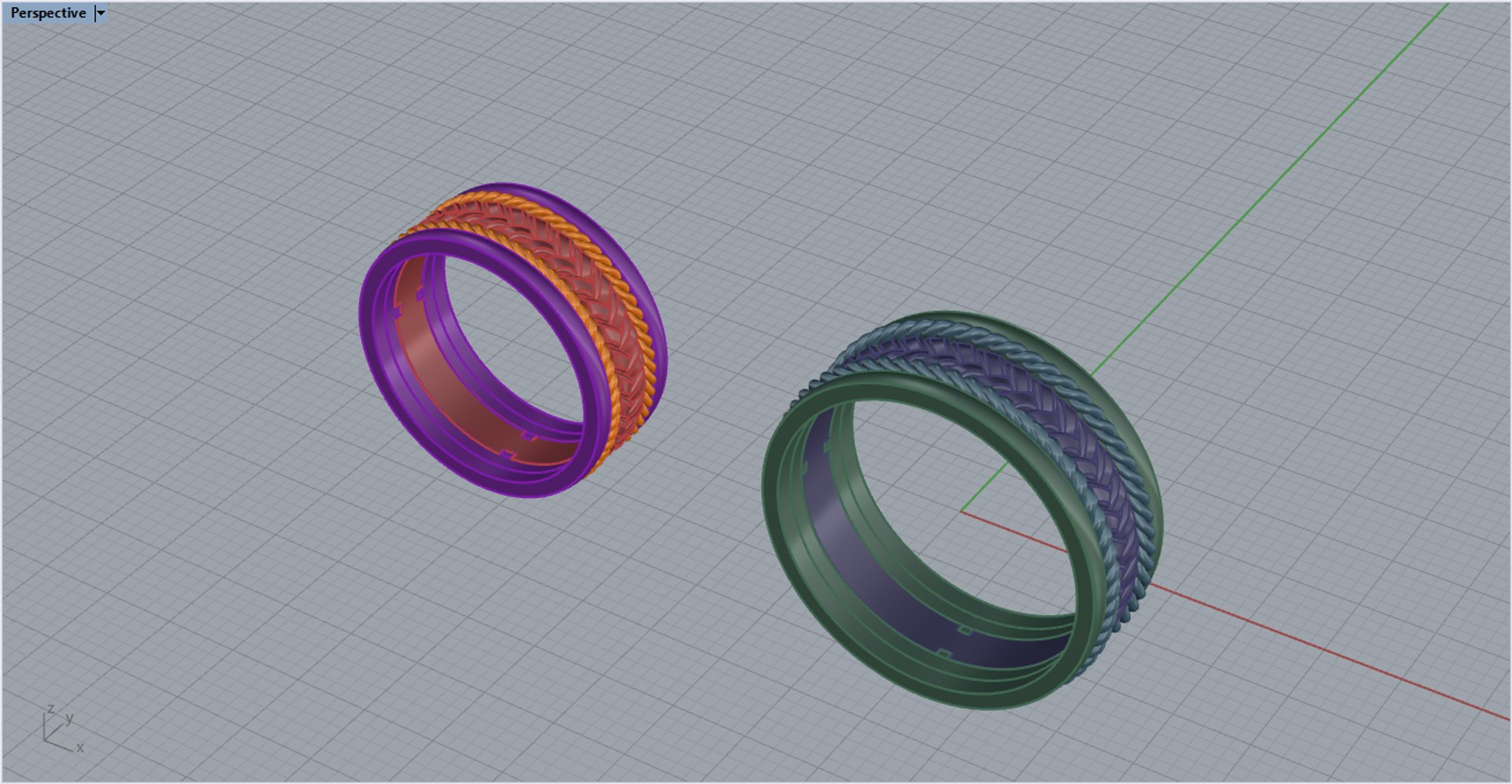 3D Wedding Rings 1464 Model - TurboSquid 2120945