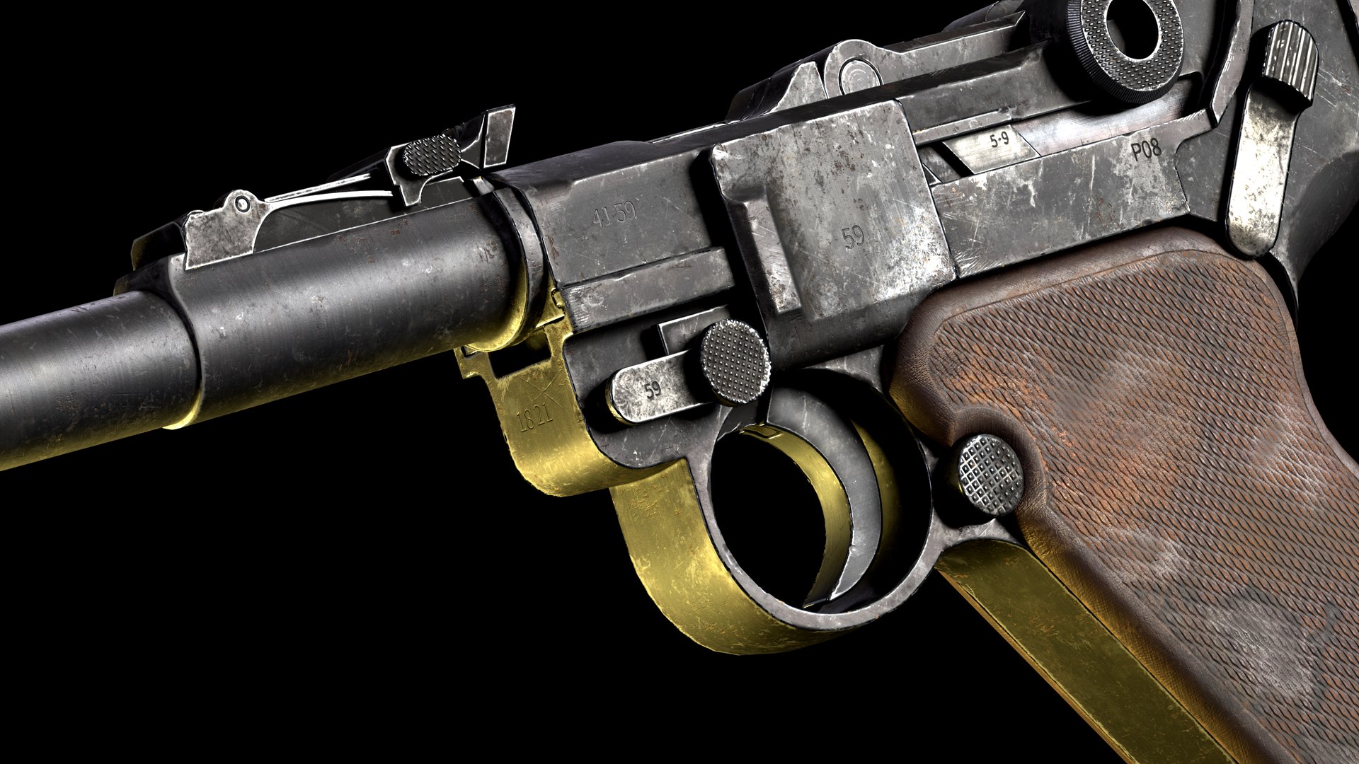 3D Luger P08 Model - TurboSquid 2193022