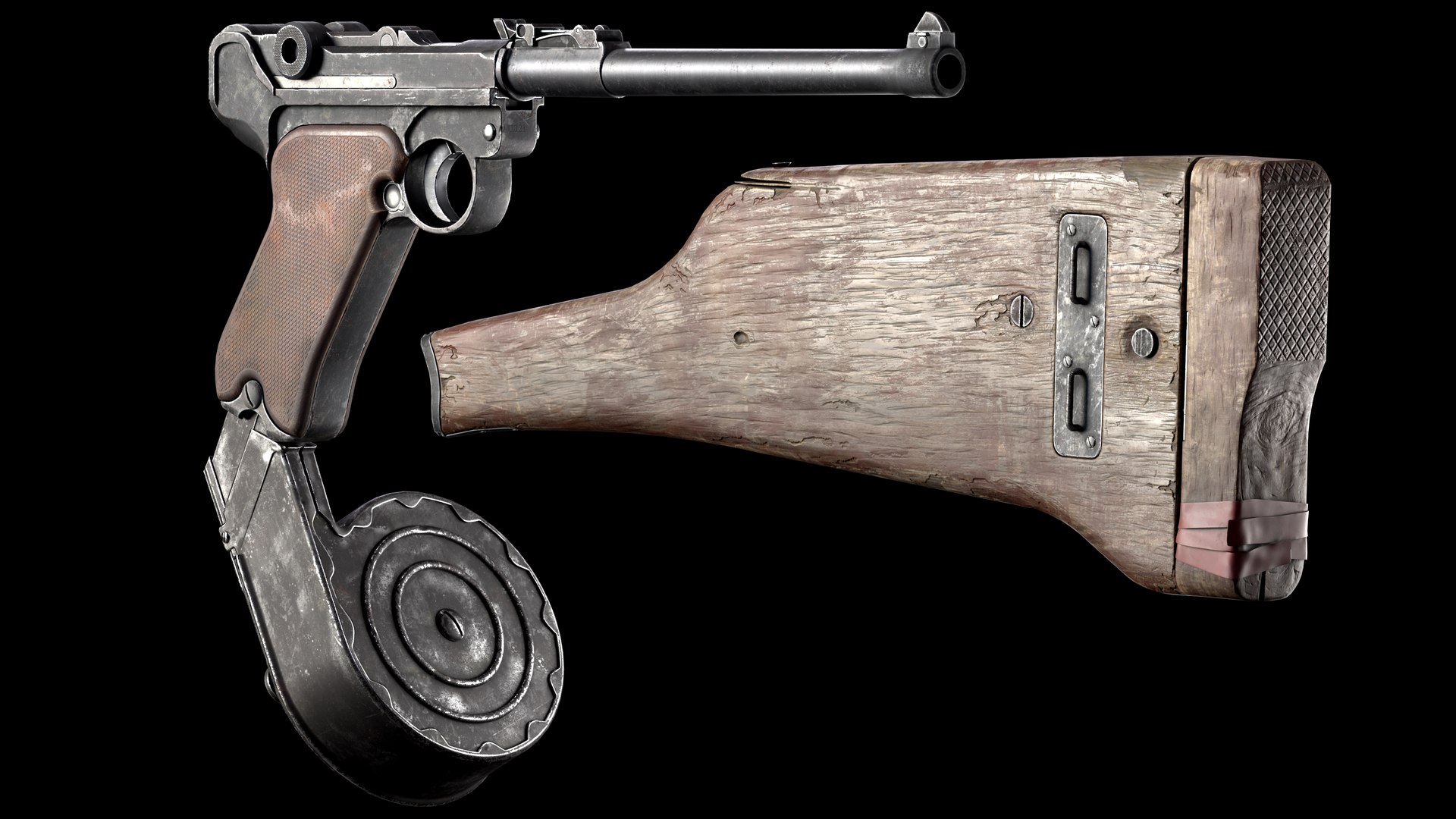 3D Luger P08 Model - TurboSquid 2193022