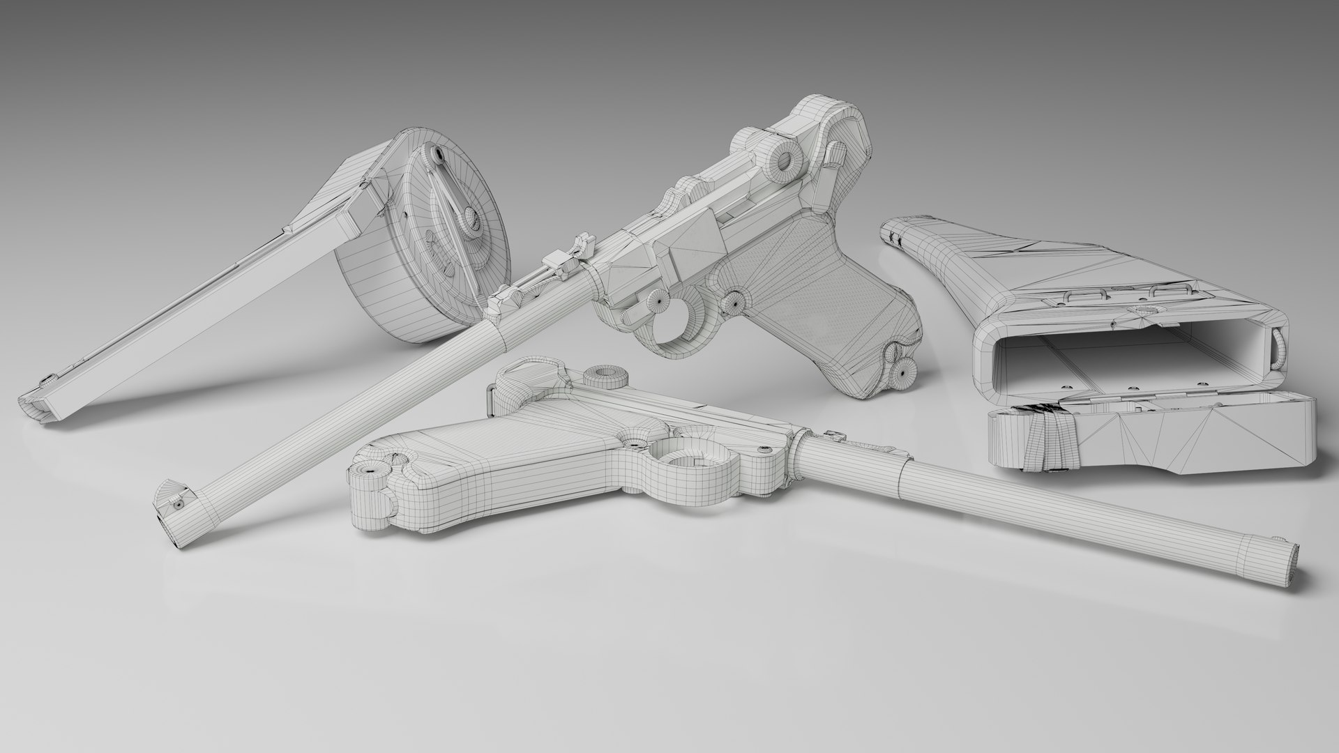 3D Luger P08 Model - TurboSquid 2193022