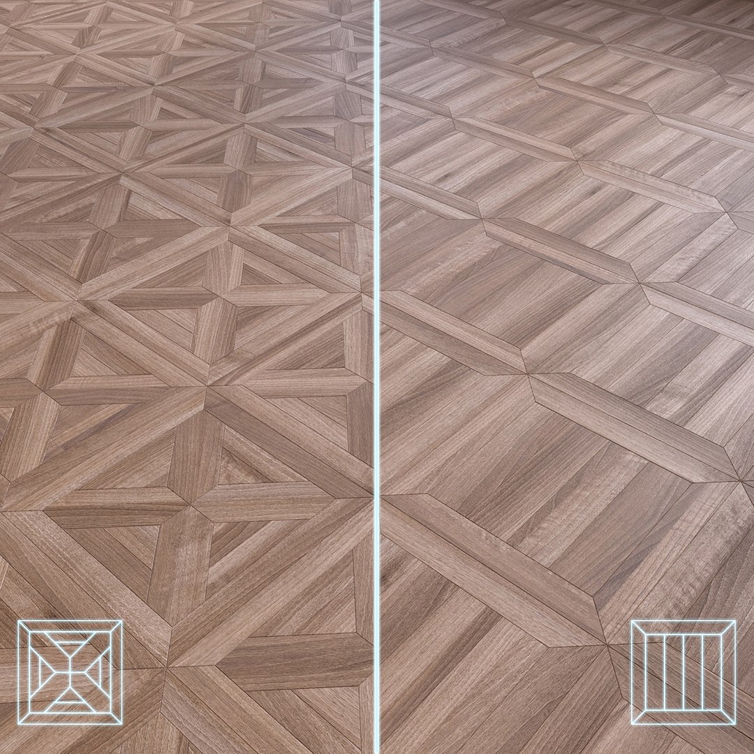 Parquet - Laminate - Wooden Floor 2 In 1 Model - TurboSquid 1920246