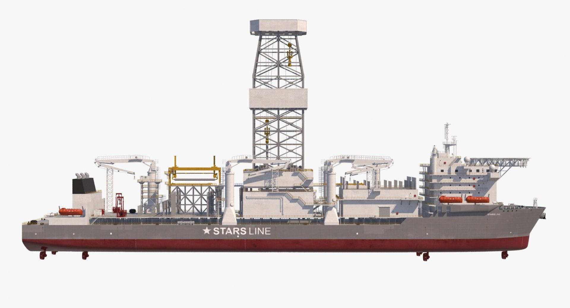 Vessels lay offshore 3D - TurboSquid 1241641