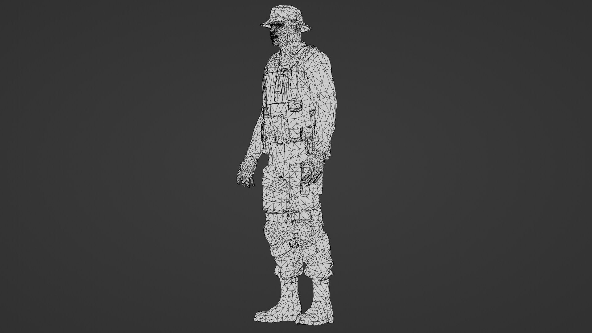 3D Army Soldiers Collection 4 Rigged Military Characters Model ...