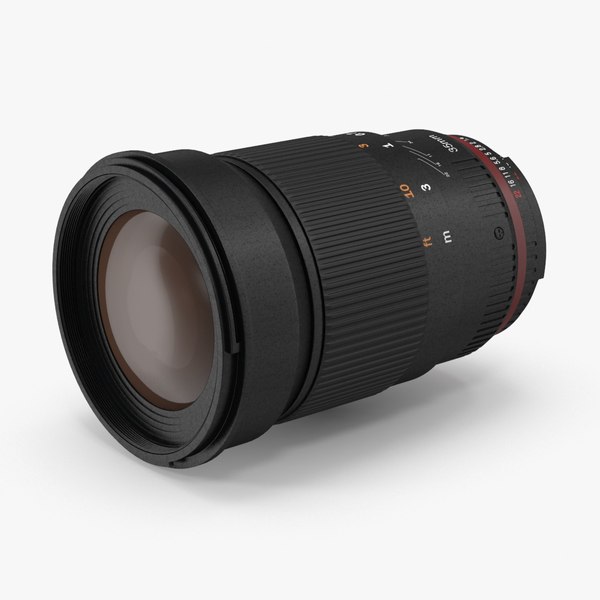 camera lense 3d max