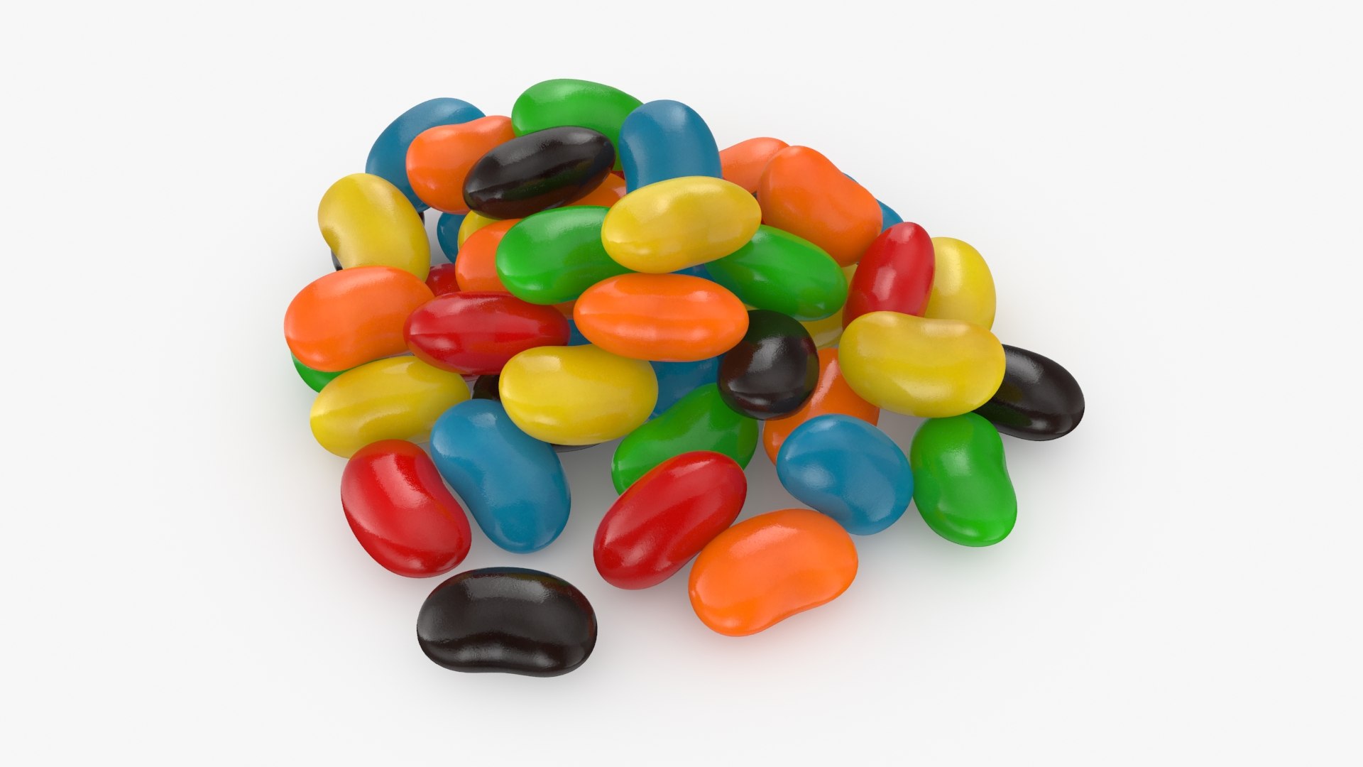 3D Jelly Beans - TurboSquid 2214468
