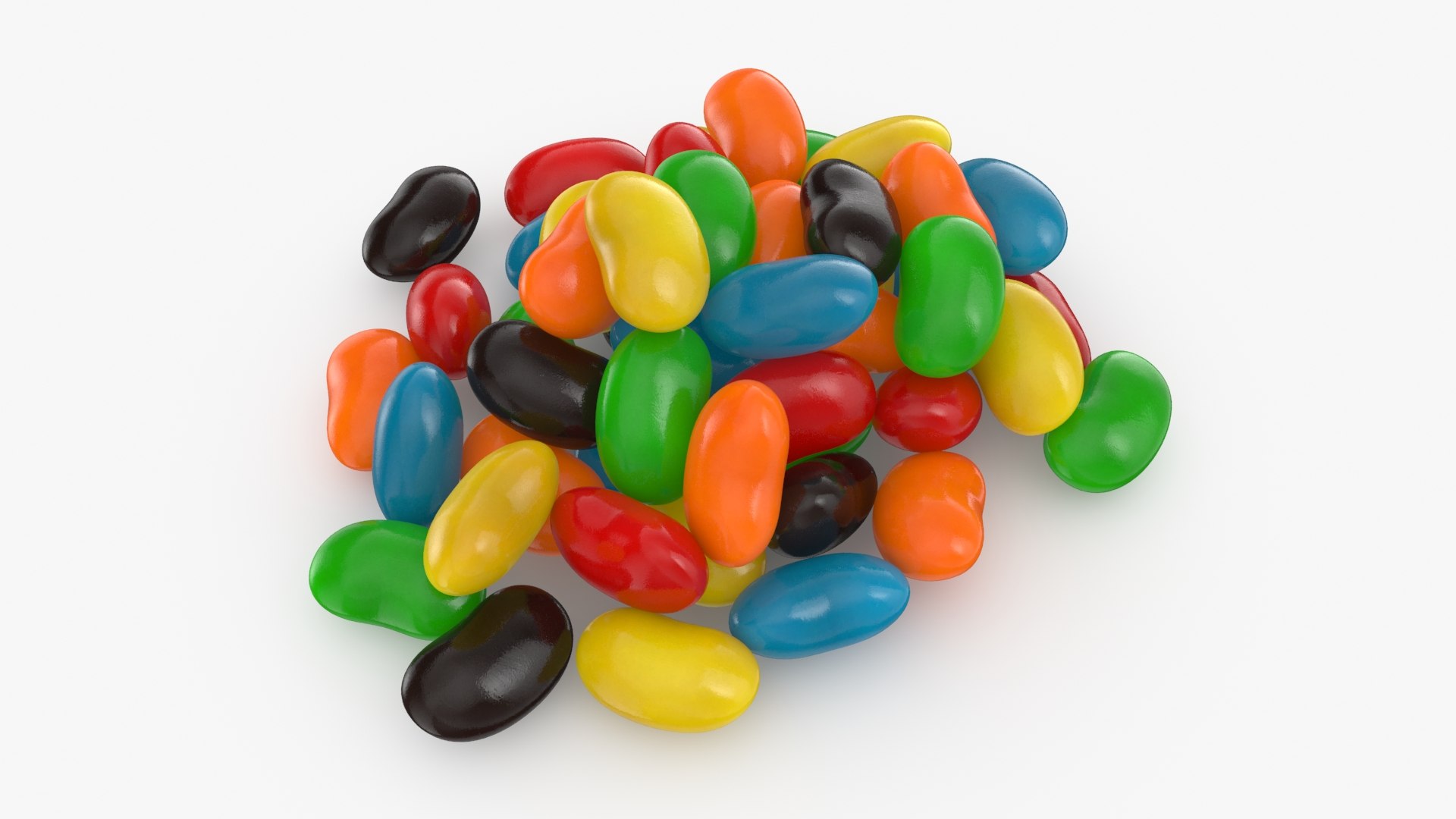 3D Jelly Beans - TurboSquid 2214468