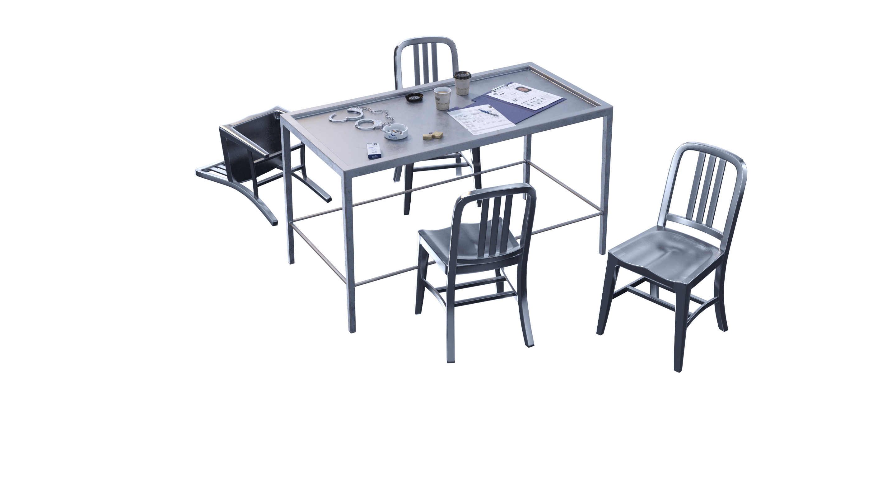 3D Interrogation Table model - TurboSquid 1781677