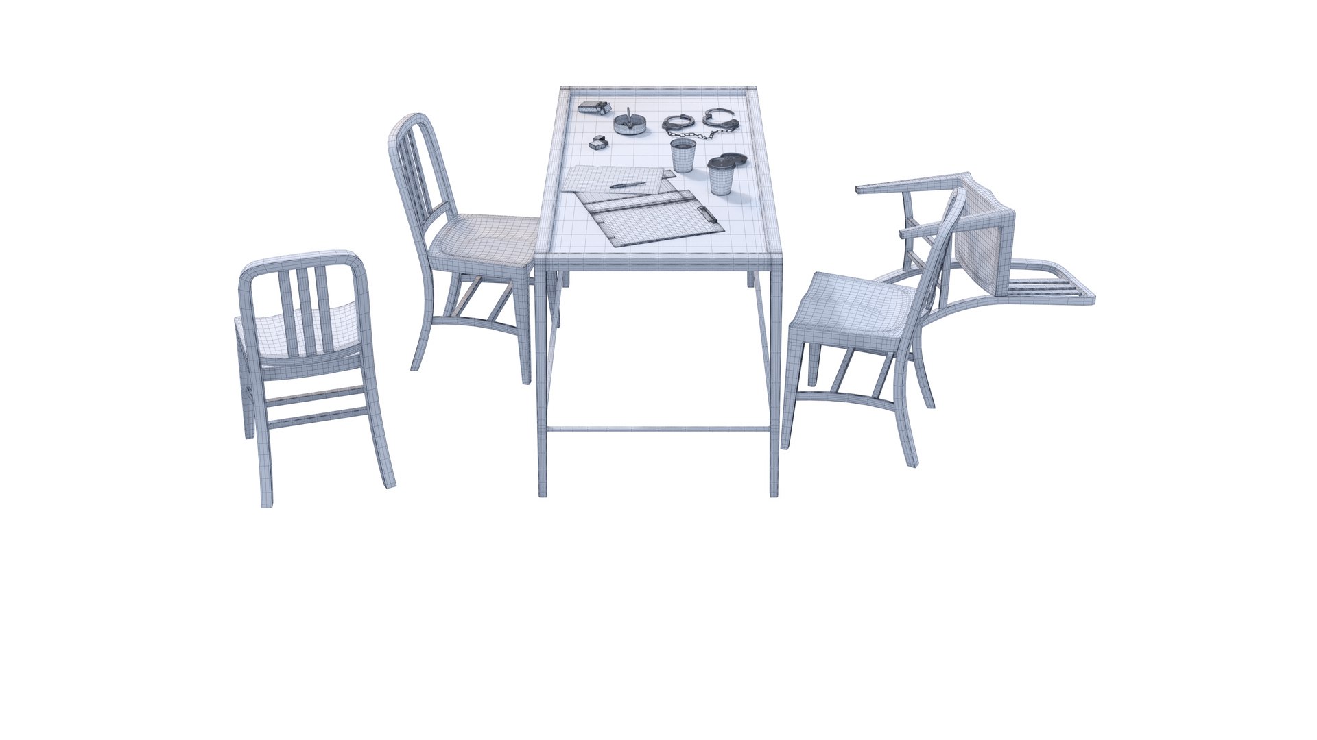 3D Interrogation Table Model - TurboSquid 1781677
