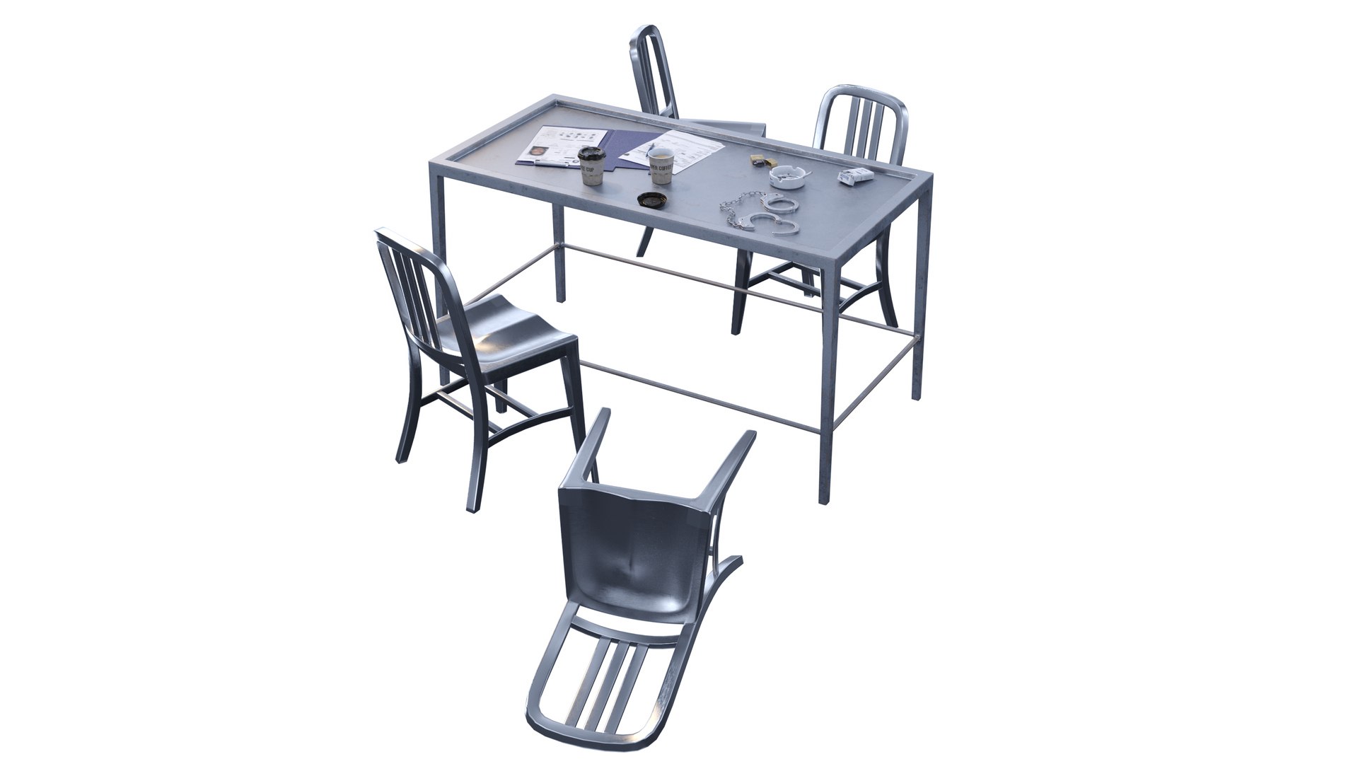 3D Interrogation Table Model - TurboSquid 1781677